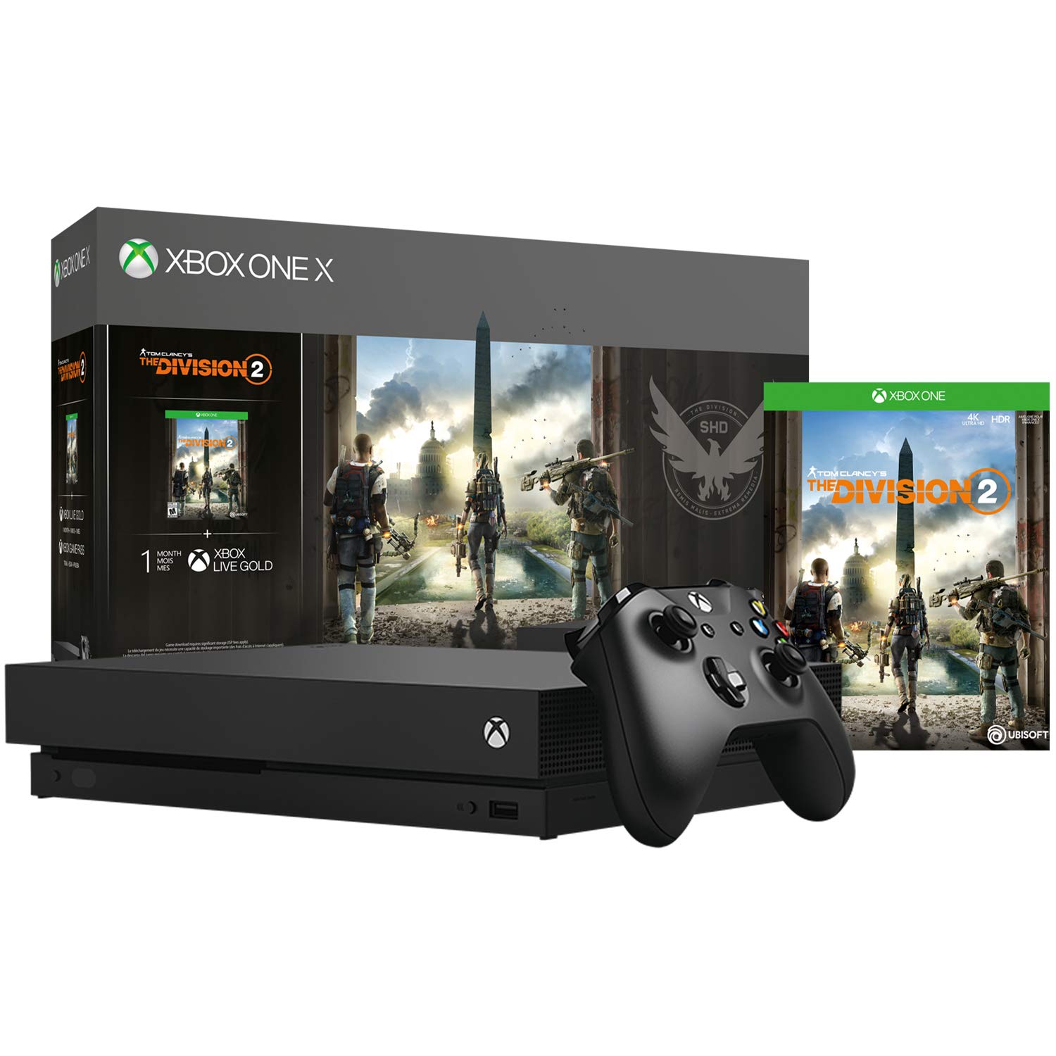 Xbox One X 1TB Console - Tom Clancy's The Division 2 Bundle (Discontinued)