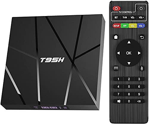 Android 10.0 TV Box, T95H Smart Box with H616 Quadcore Quad-core ARM Cortex-A53 Mali-G31 MP2 GPU 2GB ROM 16GB eMMC 2.4GHz WiFi 100M LAN Ethernet