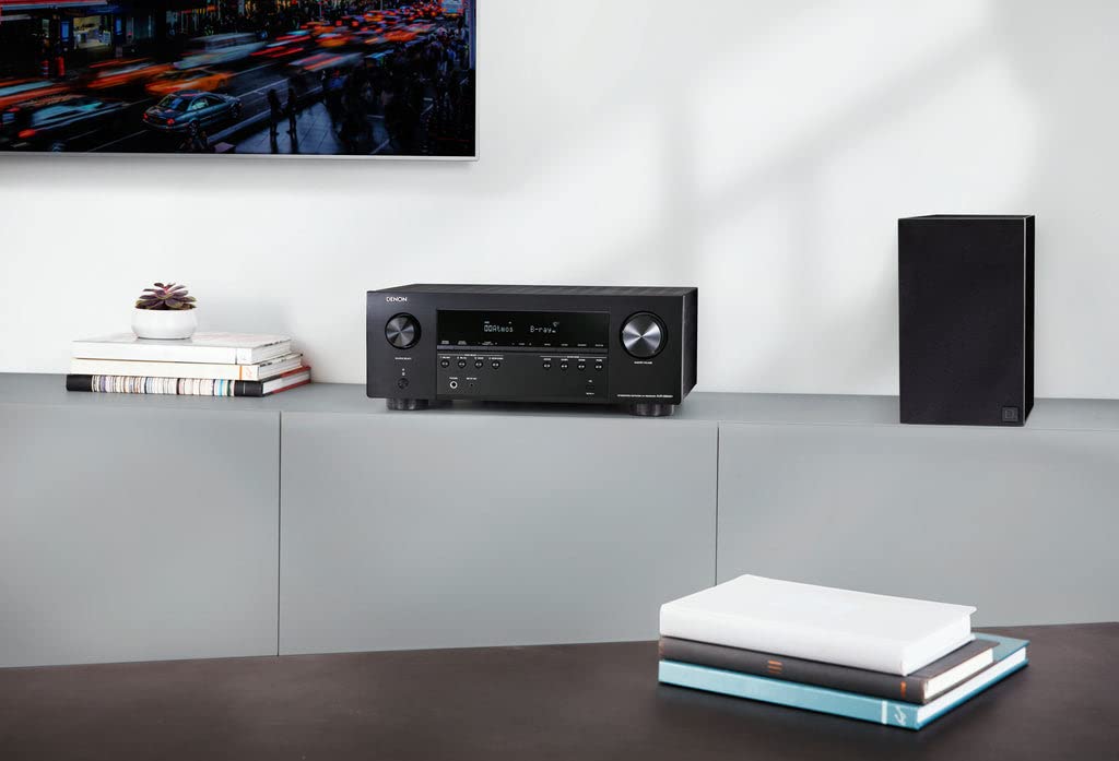 Denon AVR-S960H 8K Ultra HD 7.2 Channel (90 Watt X 7) AV Receiver 2020 Model - Built for Gaming, Music Streaming, 3D Audio & Video, Alexa + HEOS, Black (Renewed)