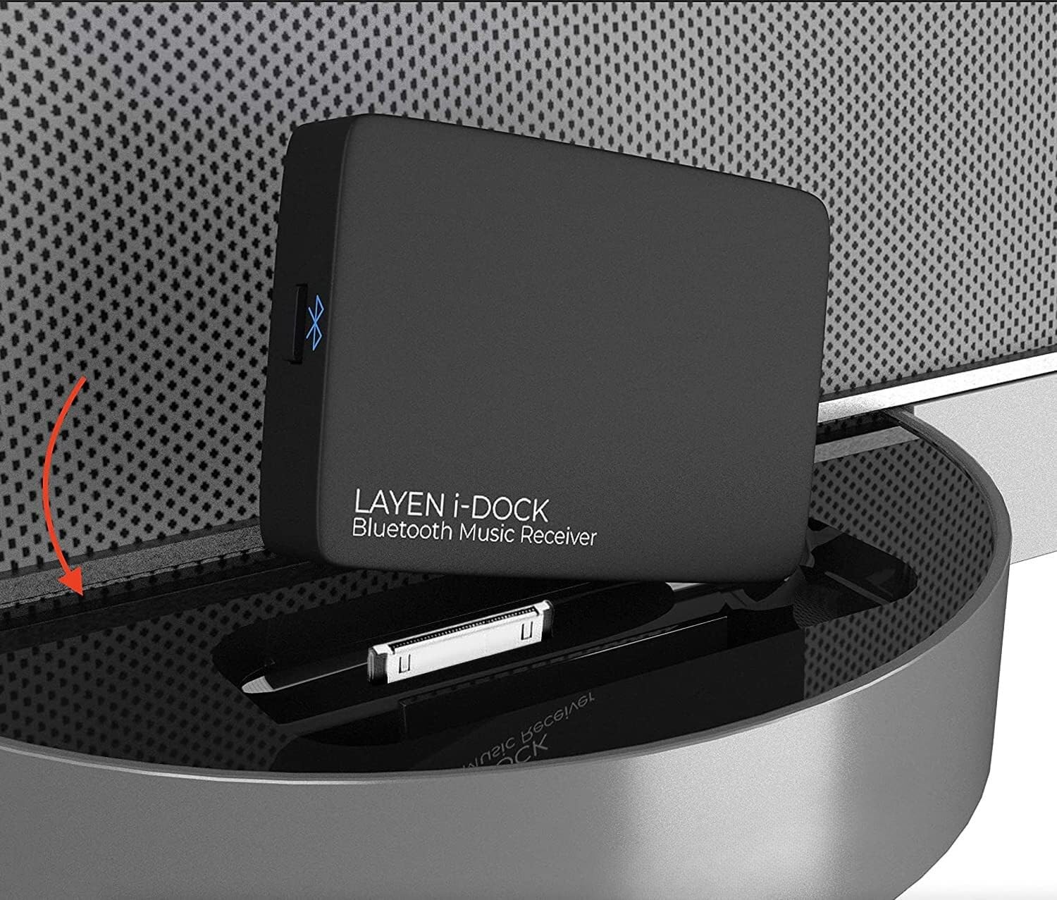 LAYEN BS-1 30 Pin Bluetooth Adapter Audio Receiver for Bose SoundDock and iPod iPhone Docking Station - Wireless Bluetooth Converter for Speakers with 30 Pin (Not Suitable for Cars)