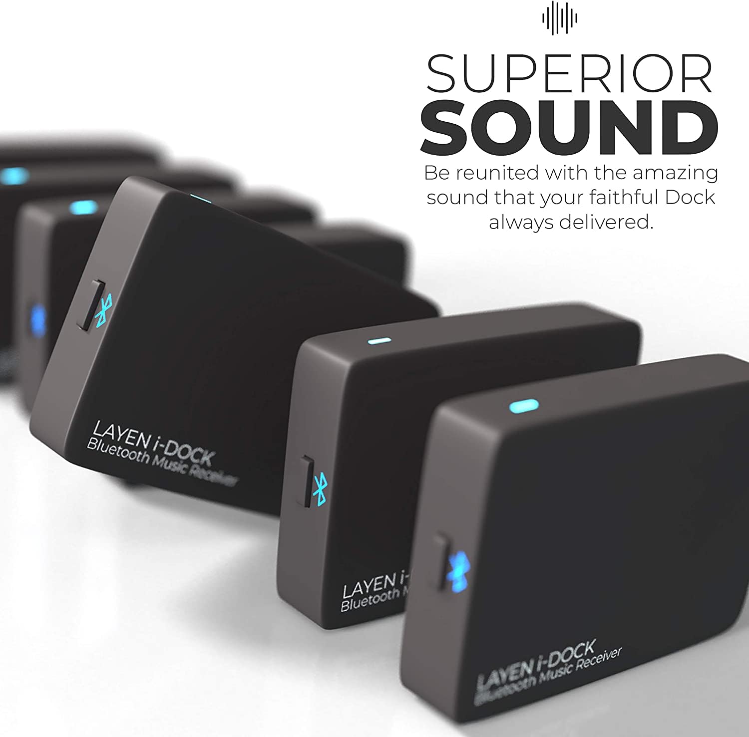 LAYEN BS-1 30 Pin Bluetooth Adapter Audio Receiver for Bose SoundDock and iPod iPhone Docking Station - Wireless Bluetooth Converter for Speakers with 30 Pin (Not Suitable for Cars)