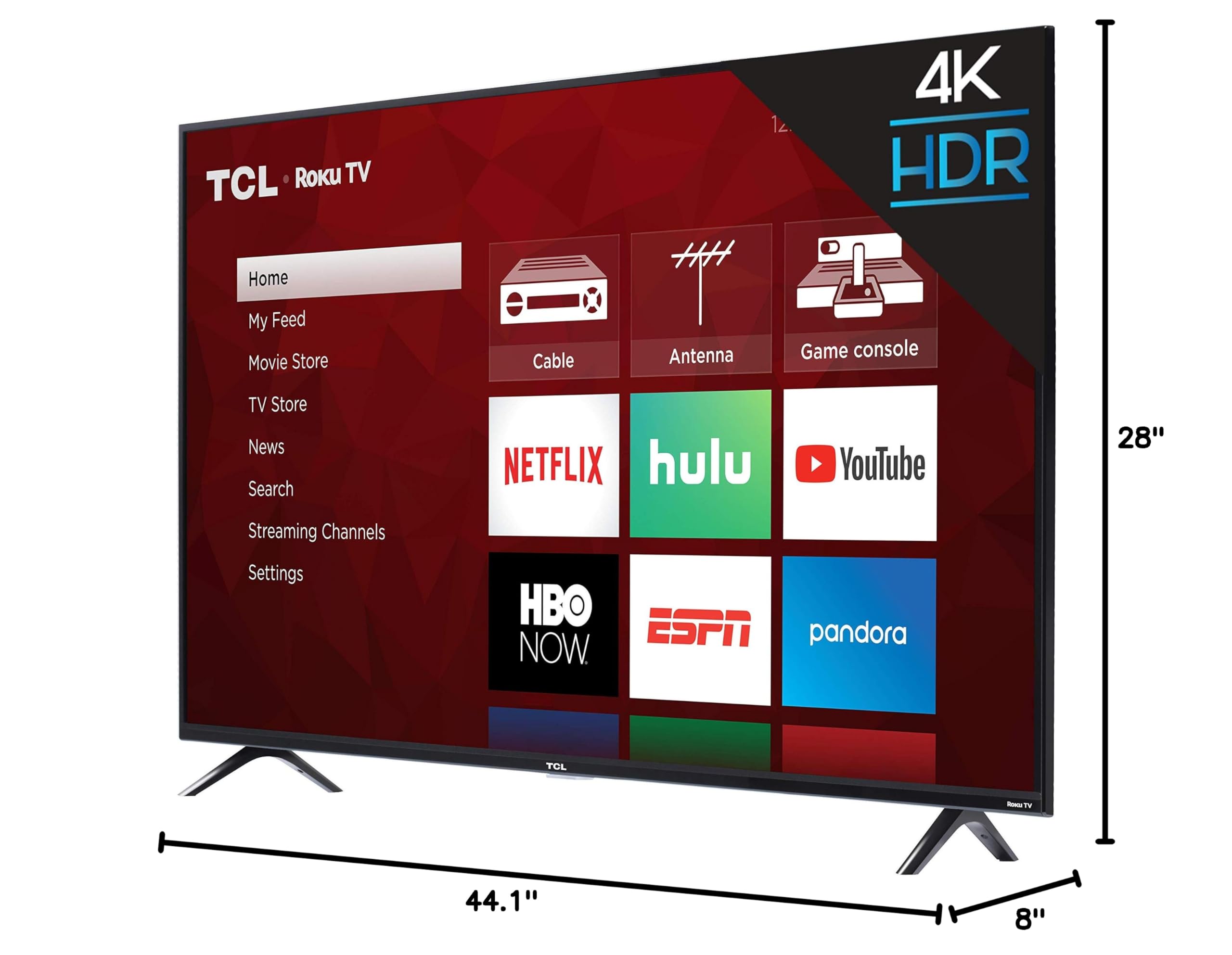 TCL 50S425 50 Inch 4K Smart LED Roku TV (2019)