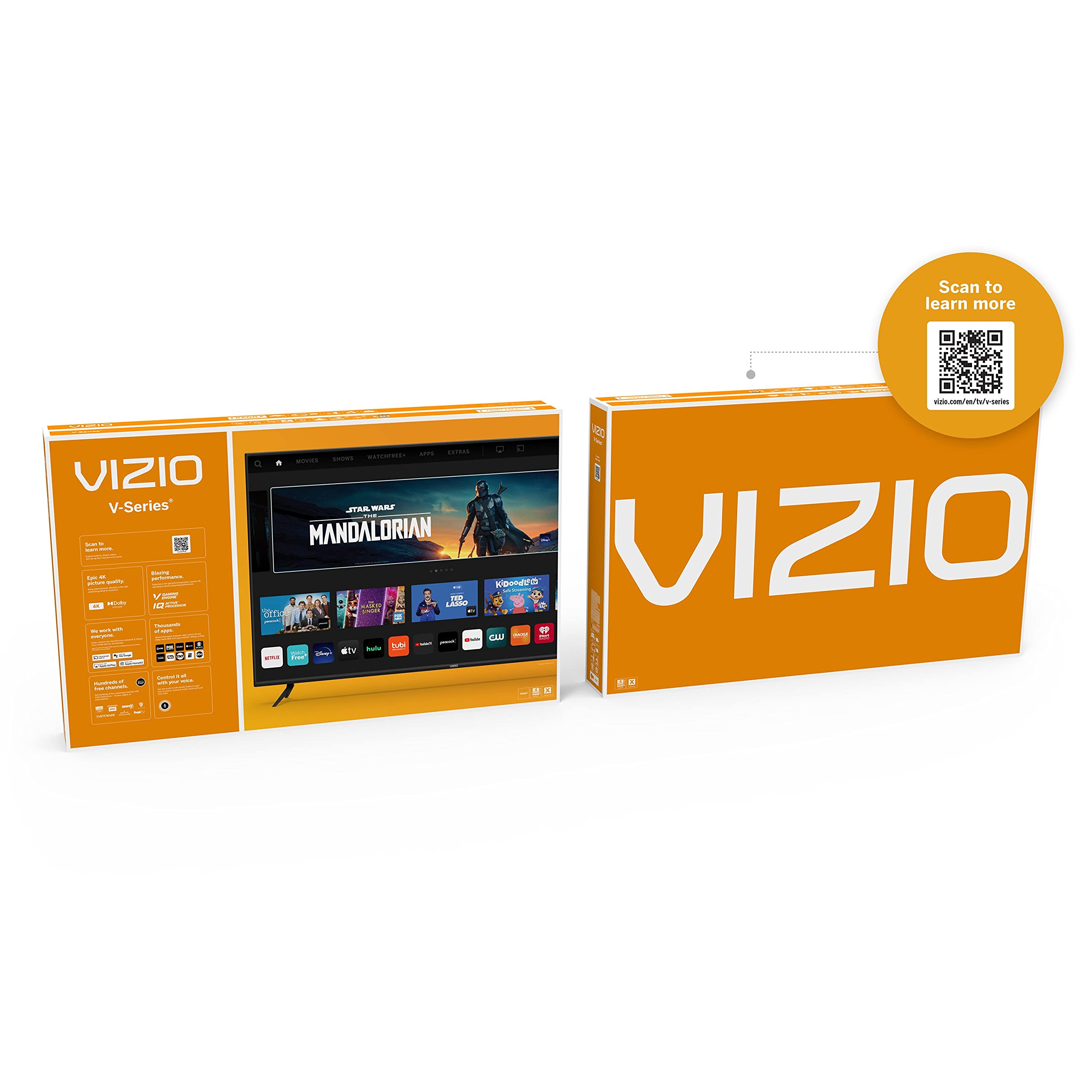 VIZIO 65-Inch V-Series 4K UHD LED Smart TV with Voice Remote, Dolby Vision, HDR10+, Alexa Compatibility, V655-J09, 2022 Model