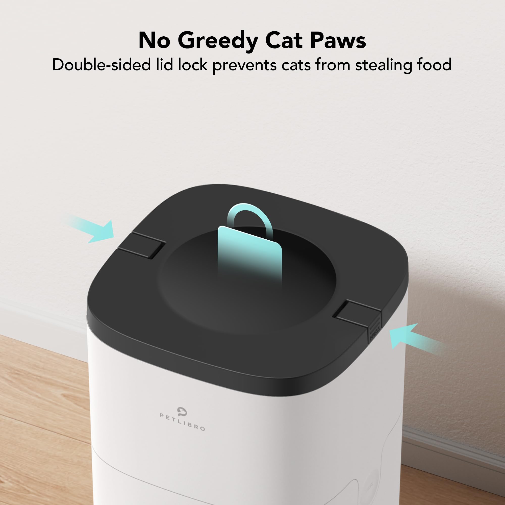 PETLIBRO Automatic Cat Feeders, Cat Food Dispenser with Customize Feeding Schedule, WiFi Timed Cat Feeder with Interactive Voice Recorder, Automatic Pet Feeder for Cat Dog 1-4 Meals Dry Food 4L