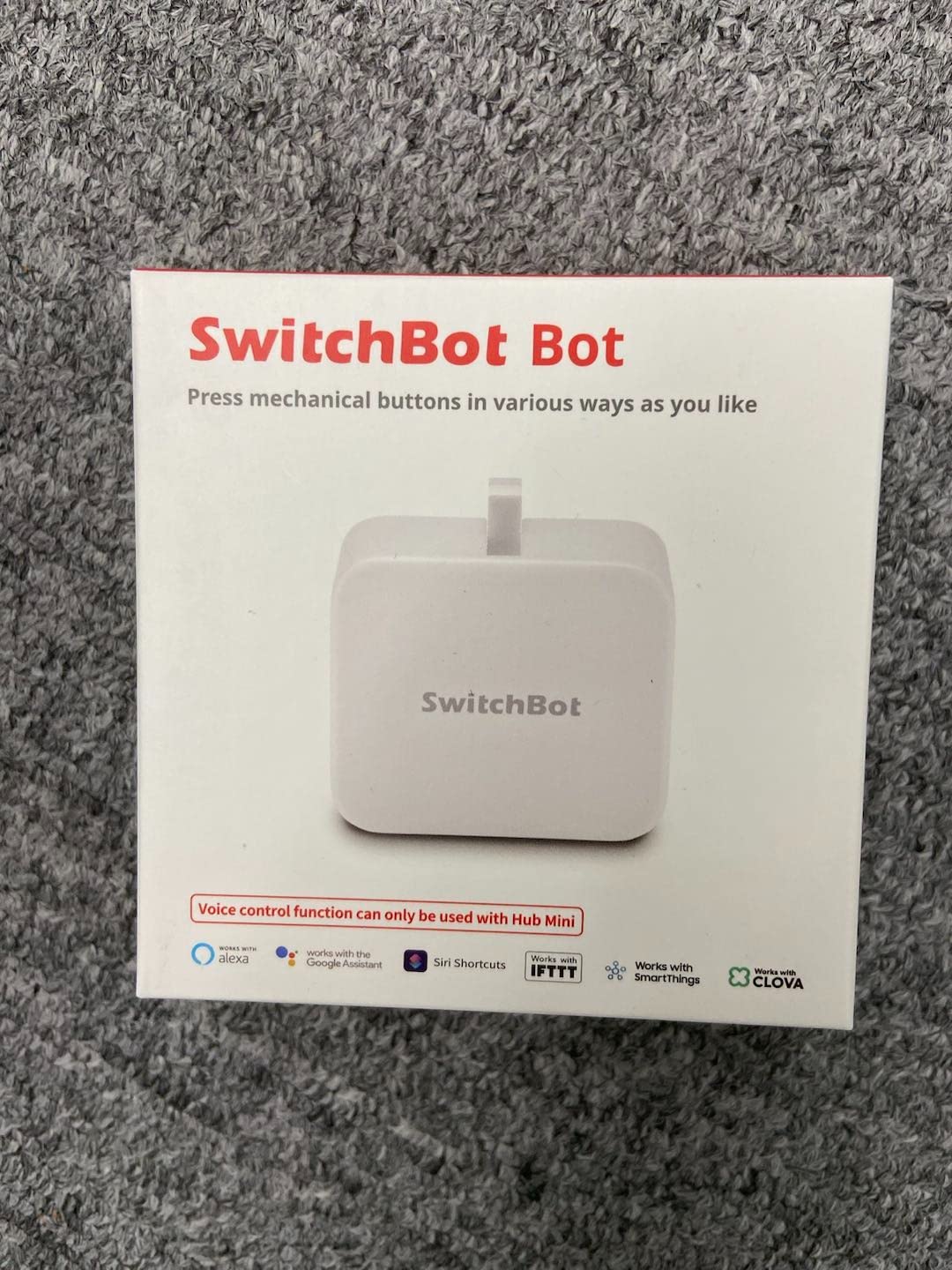 SwitchBot Smart Switch Button Pusher - No Wiring, Bluetooth App or Timer Control, Add SwitchBot Hub Mini to Make it Compatible with Alexa, Google Home, IFTTT (white)