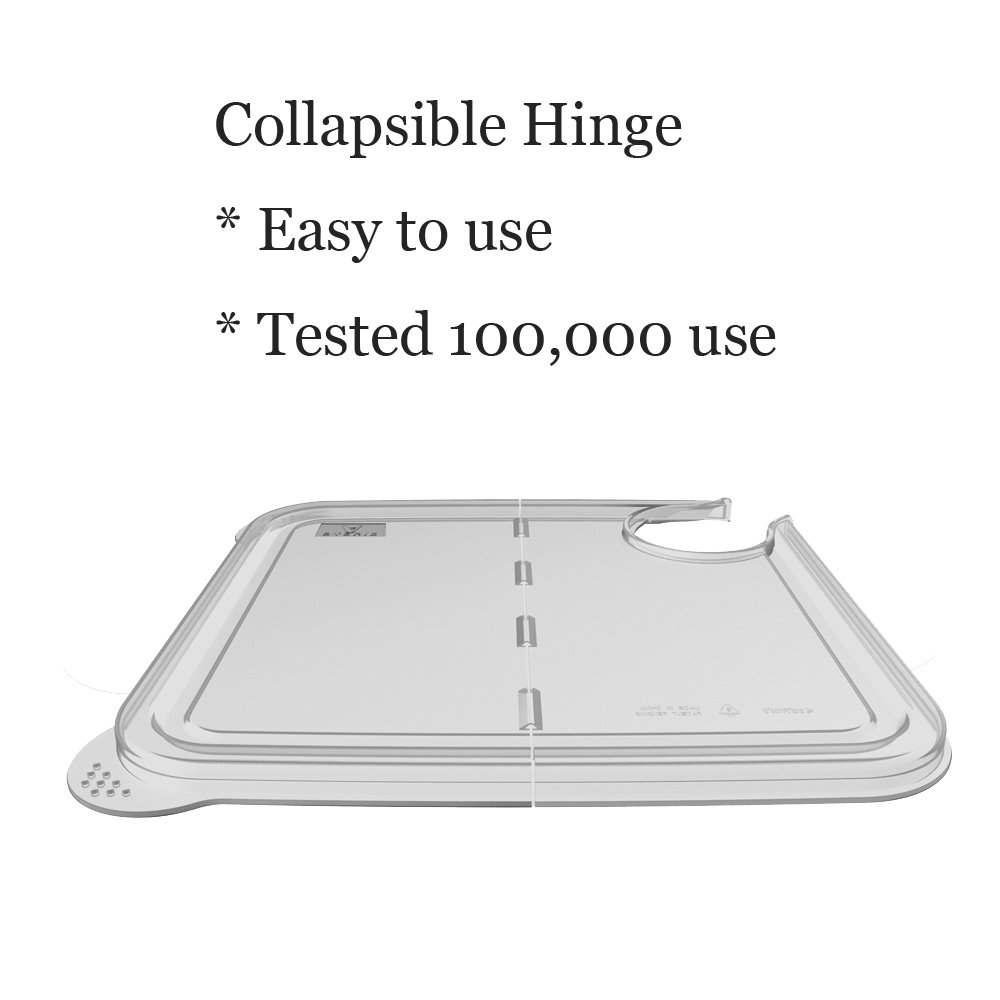 EVERIE Collapsible Hinged Lid Compatible with Anova Nano 750w, 800w, 900w, AN500-US00 1000w and Compatible with Rubbermaid Container 12,18,22 Quart(Corner Mount)
