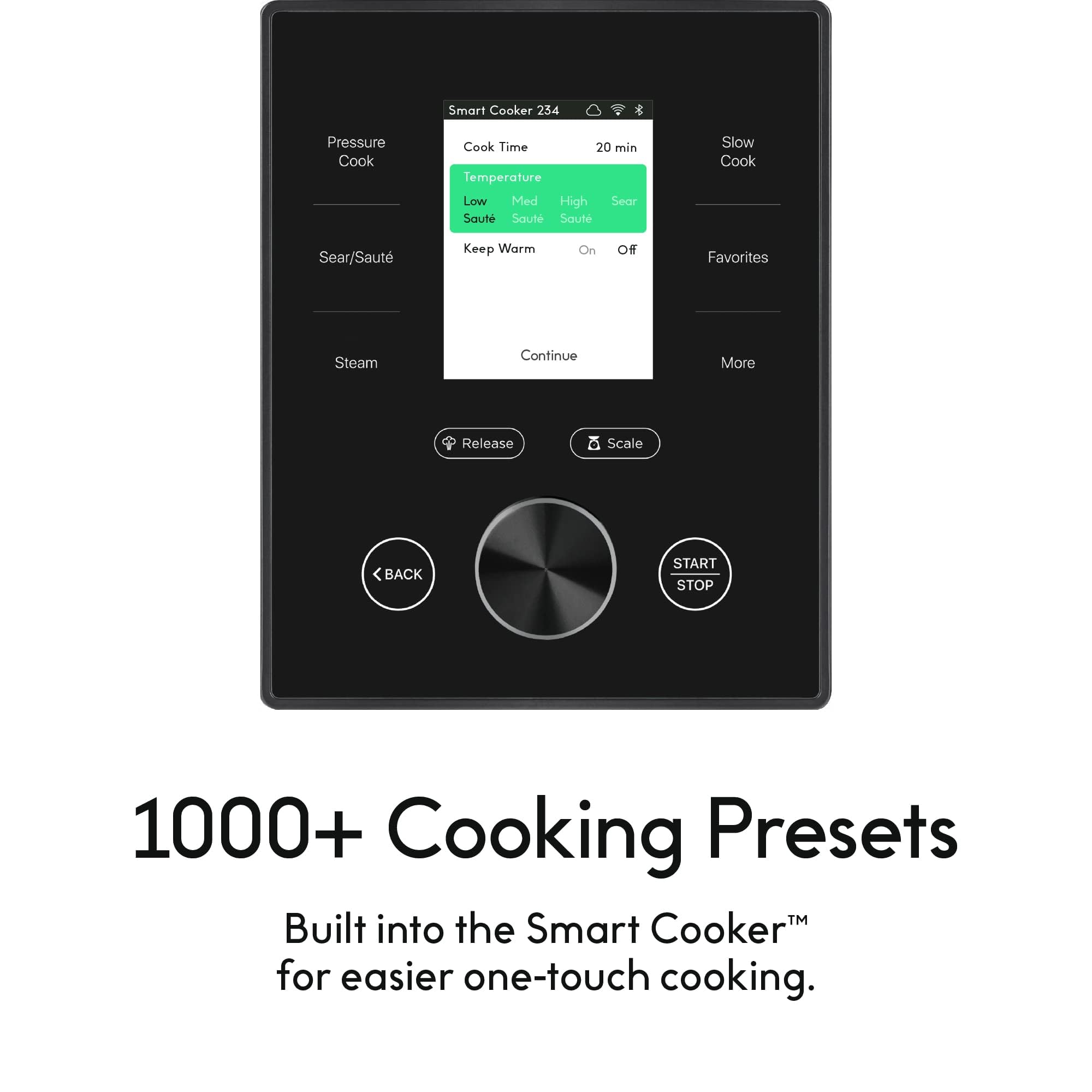 CHEF iQ Pressure Cooker with WiFi and Built-in Scale - Easy-to-Use 10-in-1 Multicooker with 1000+ Guided Recipes - Instant Meals for Foodies - 6 Quart - Family Size