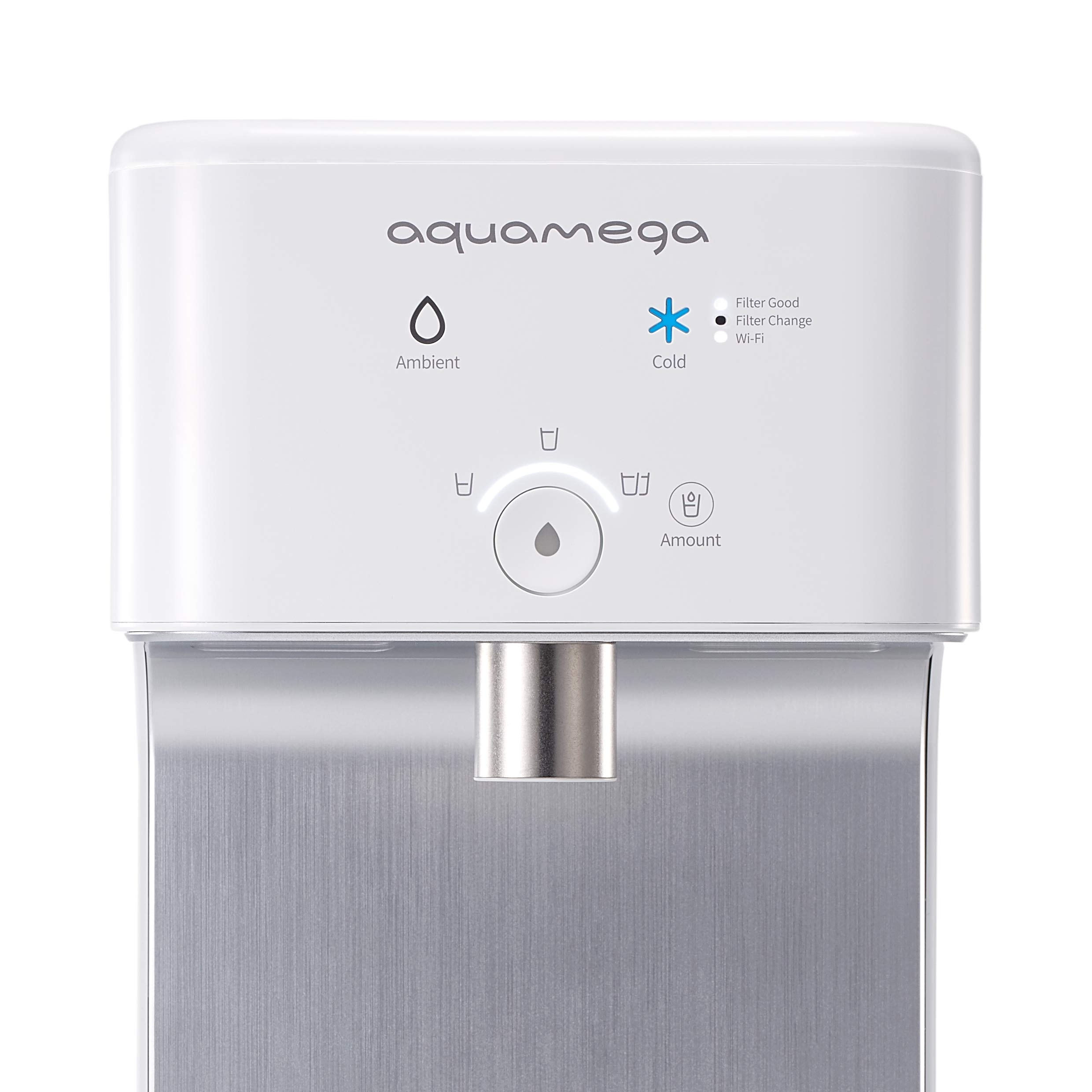 Coway Aquamega 200C Countertop Water Purifier with a cold-water setting, a new advanced filter, and Coway Io-Care app connectivity