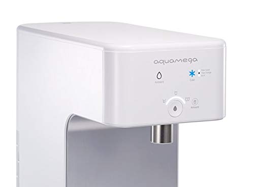 Coway Aquamega 200C Countertop Water Purifier with a cold-water setting, a new advanced filter, and Coway Io-Care app connectivity