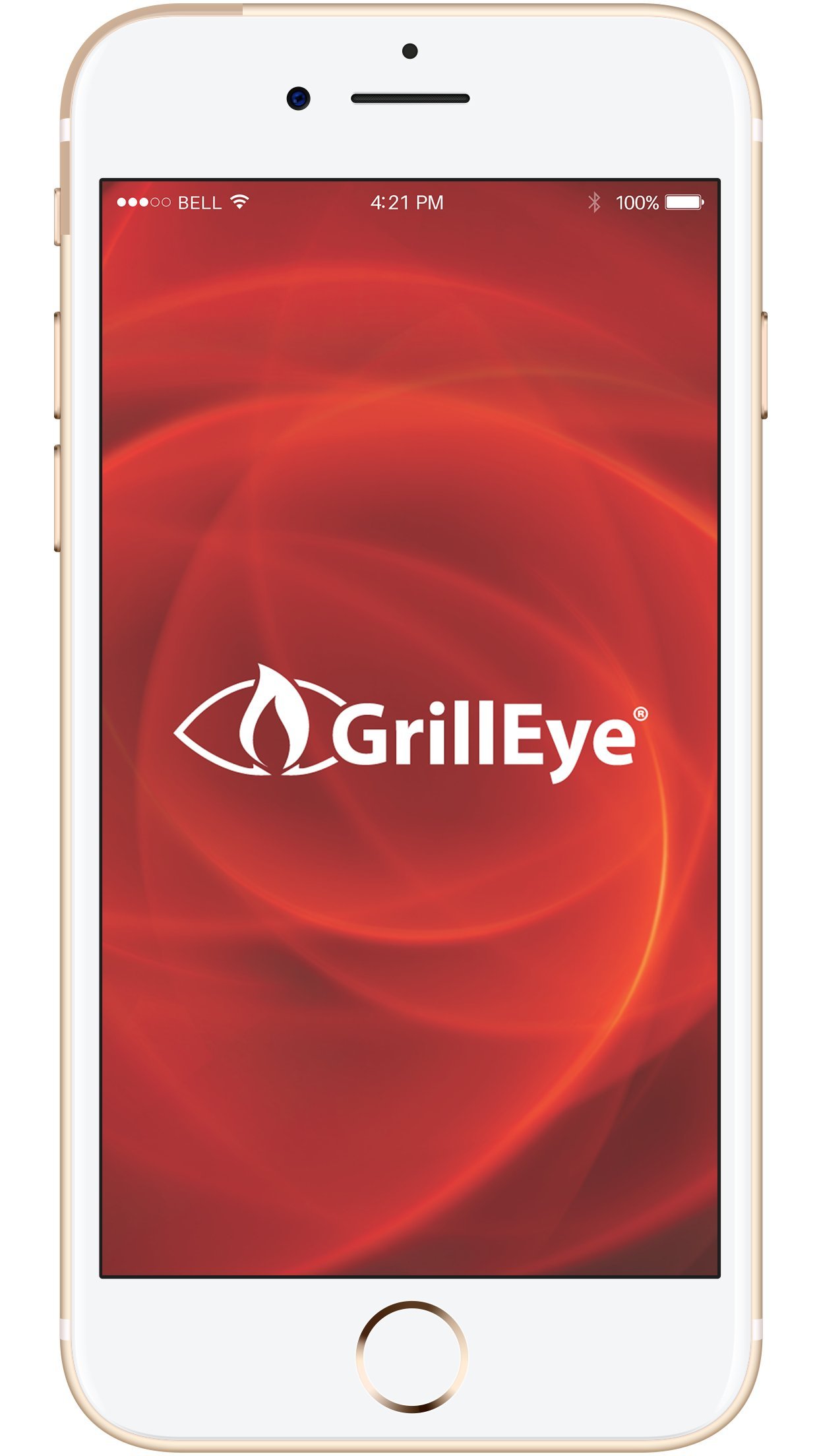 GrillEye GE0001 Smart Bluetooth Grilling & Smoking Thermometer, Red