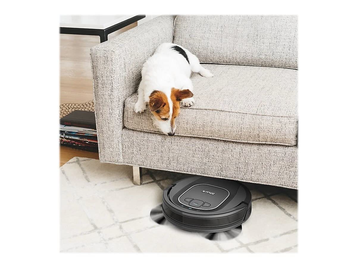 Shark ION Robot Vacuum RV871 with Wi-Fi and Voice Control, 0.6 qt, Black