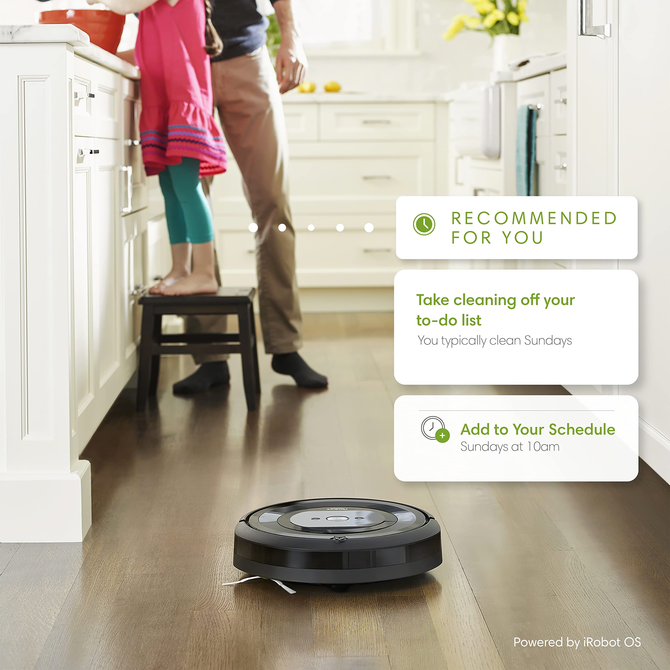 iRobot Roomba E5 (5150) Robot Vacuum - Wi-Fi Connected, Works with Alexa, Ideal for Pet Hair, Carpets, Hard, Self-Charging Robotic Vacuum, Black
