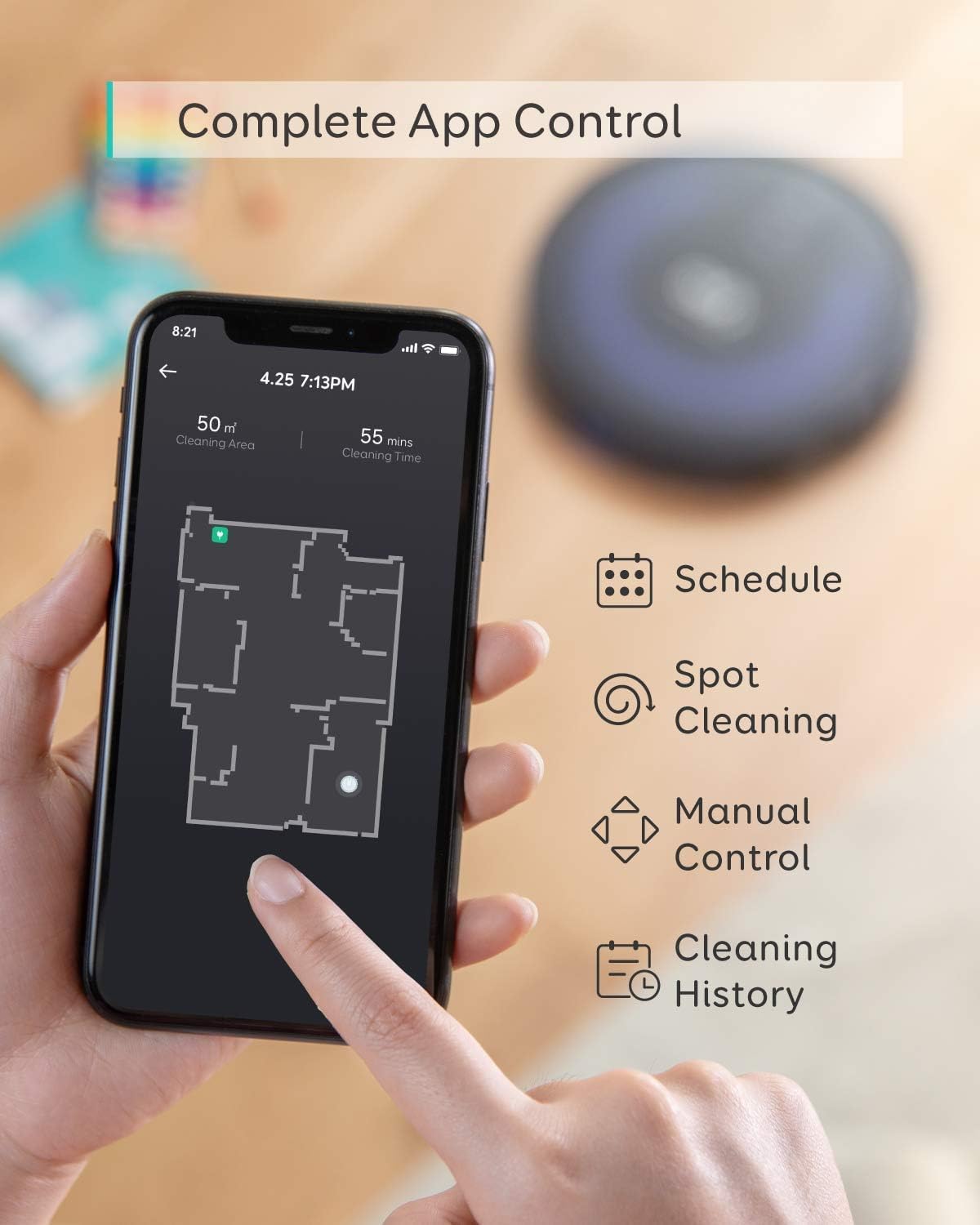 eufy by Anker, RoboVac G30, Robot Vacuum with Dynamic Navigation 2.0, 2000 Pa Strong Suction, Wi-Fi, Compatible with Alexa, Carpets and Hard Floors, Ideal for Pet Owners