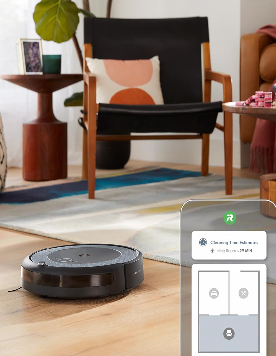 iRobot Roomba i4+ EVO (4552) Robot Vacuum with Automatic Dirt Disposal - Empties Itself for up to 60 Days, Wi-Fi Connected Mapping, Compatible with Alexa, Ideal for Pet Hair, Carpets