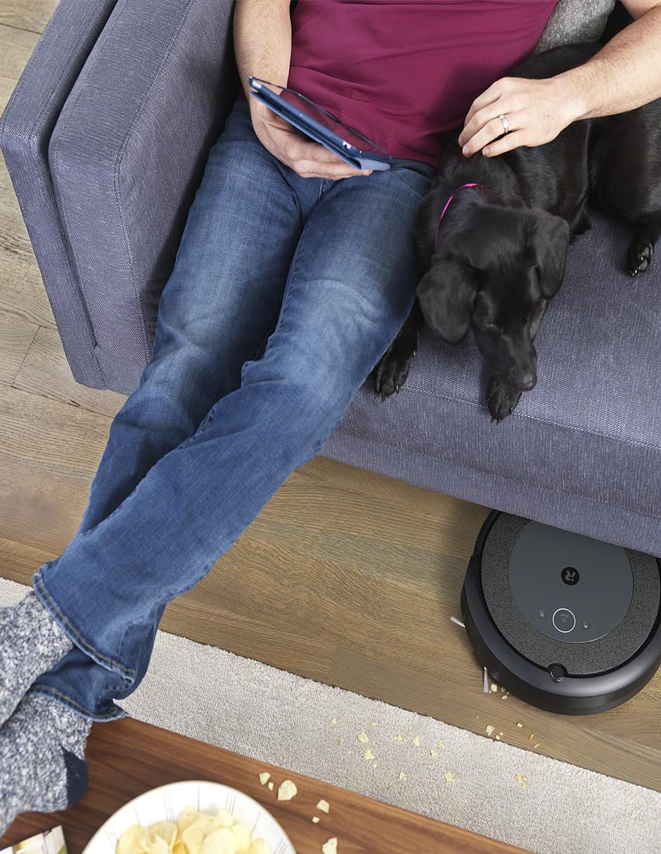 iRobot Roomba i4+ EVO (4552) Robot Vacuum with Automatic Dirt Disposal - Empties Itself for up to 60 Days, Wi-Fi Connected Mapping, Compatible with Alexa, Ideal for Pet Hair, Carpets
