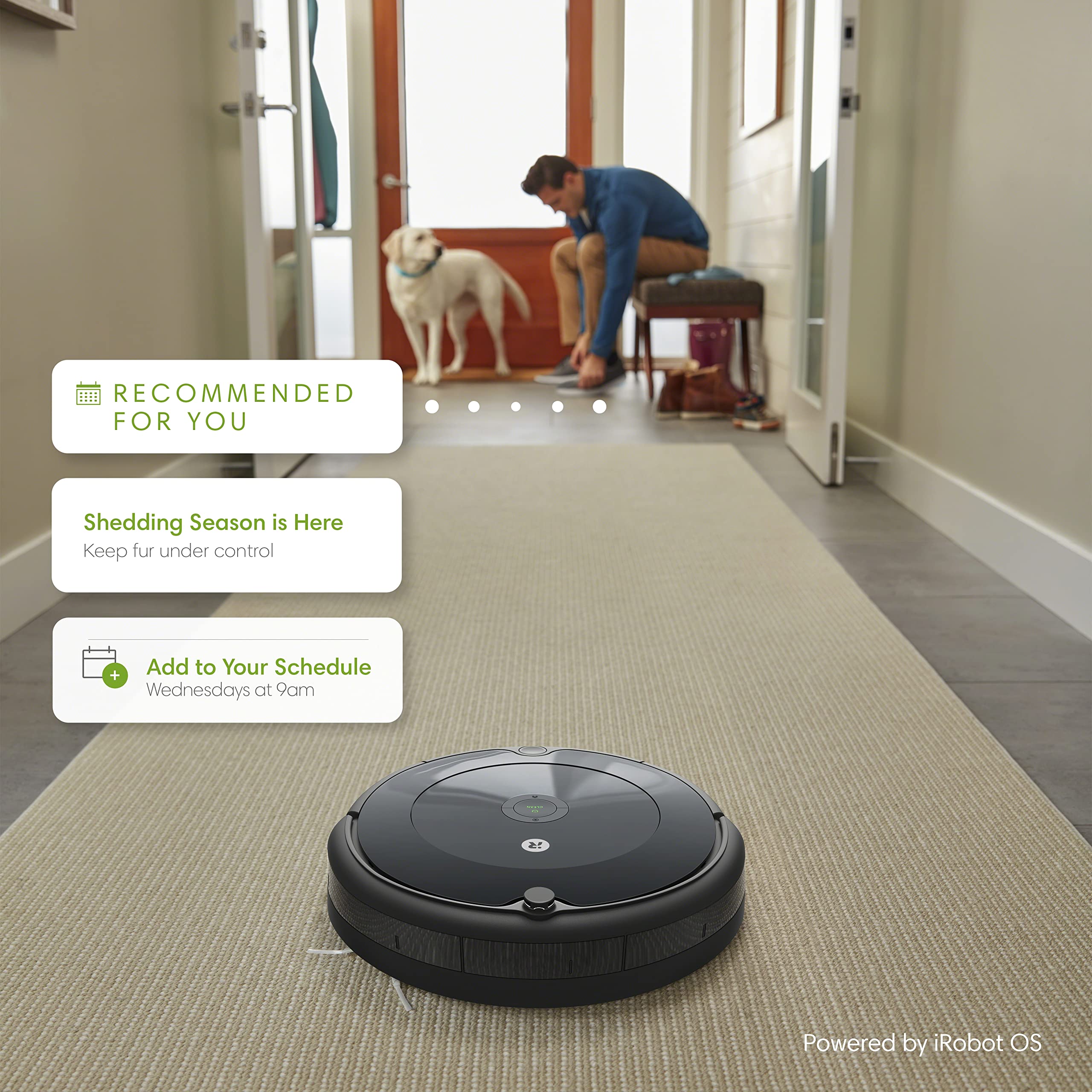 iRobot Roomba 692 Robot Vacuum-Wi-Fi Connectivity, Personalized Cleaning Recommendations, Works with Alexa, Good for Pet Hair, Carpets, Hard Floors, Self-Charging, Charcoal Grey