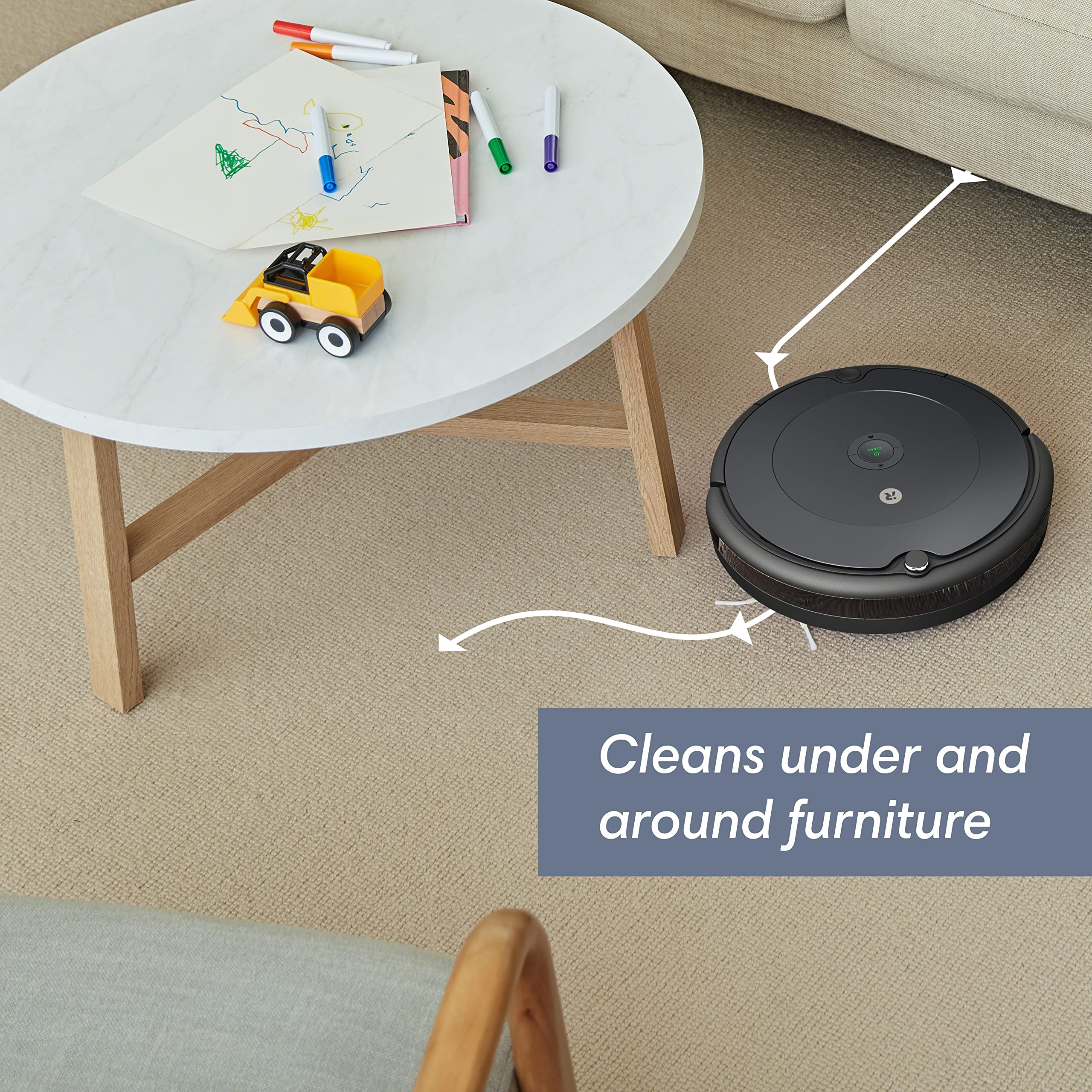 iRobot Roomba 692 Robot Vacuum-Wi-Fi Connectivity, Personalized Cleaning Recommendations, Works with Alexa, Good for Pet Hair, Carpets, Hard Floors, Self-Charging, Charcoal Grey