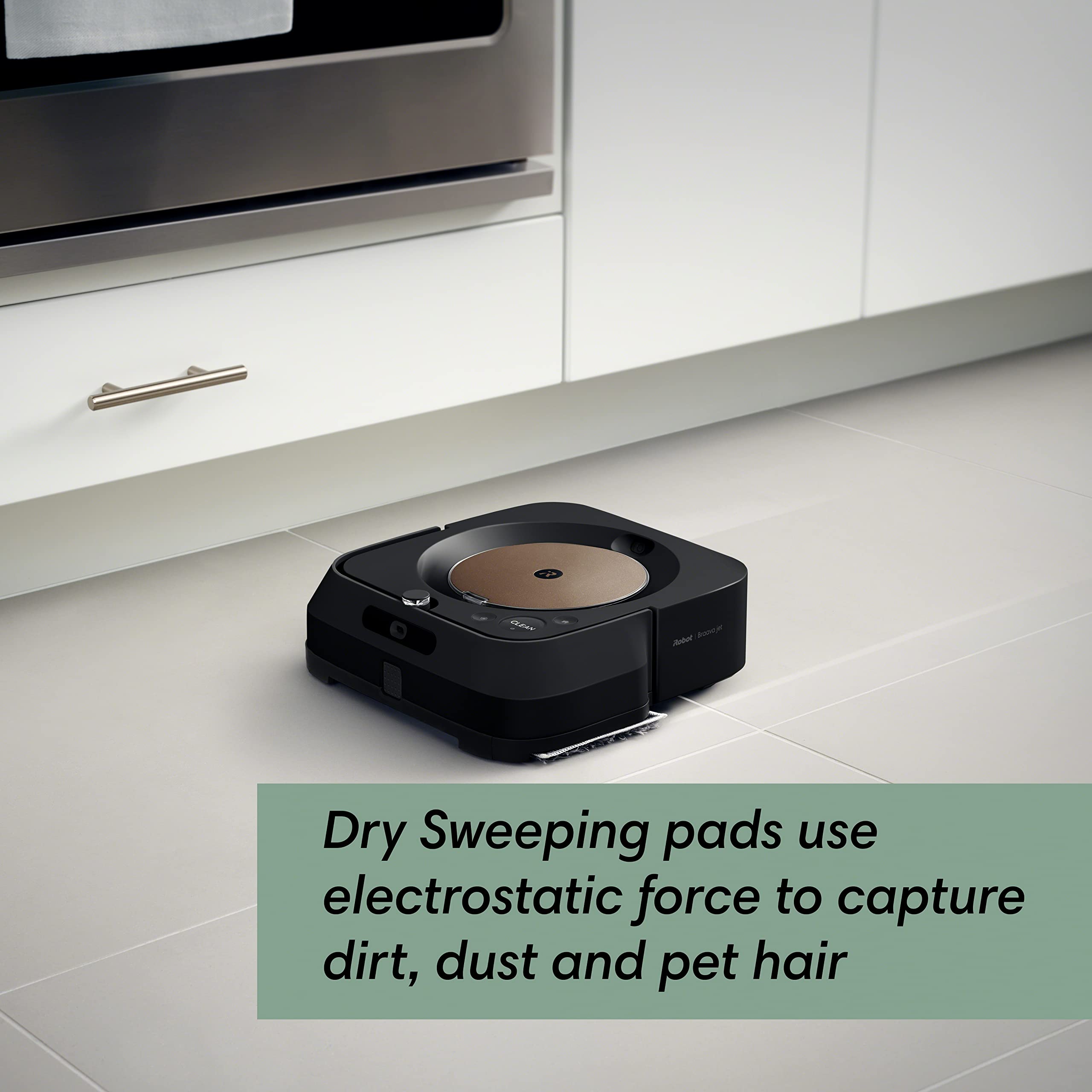 iRobot Braava jet m6 (6012) Ultimate Robot Mop- Wi-Fi Connected, Precision Jet Spray, Smart Mapping, Works with Alexa, Ideal for Multiple Rooms, Recharges and Resumes, Black