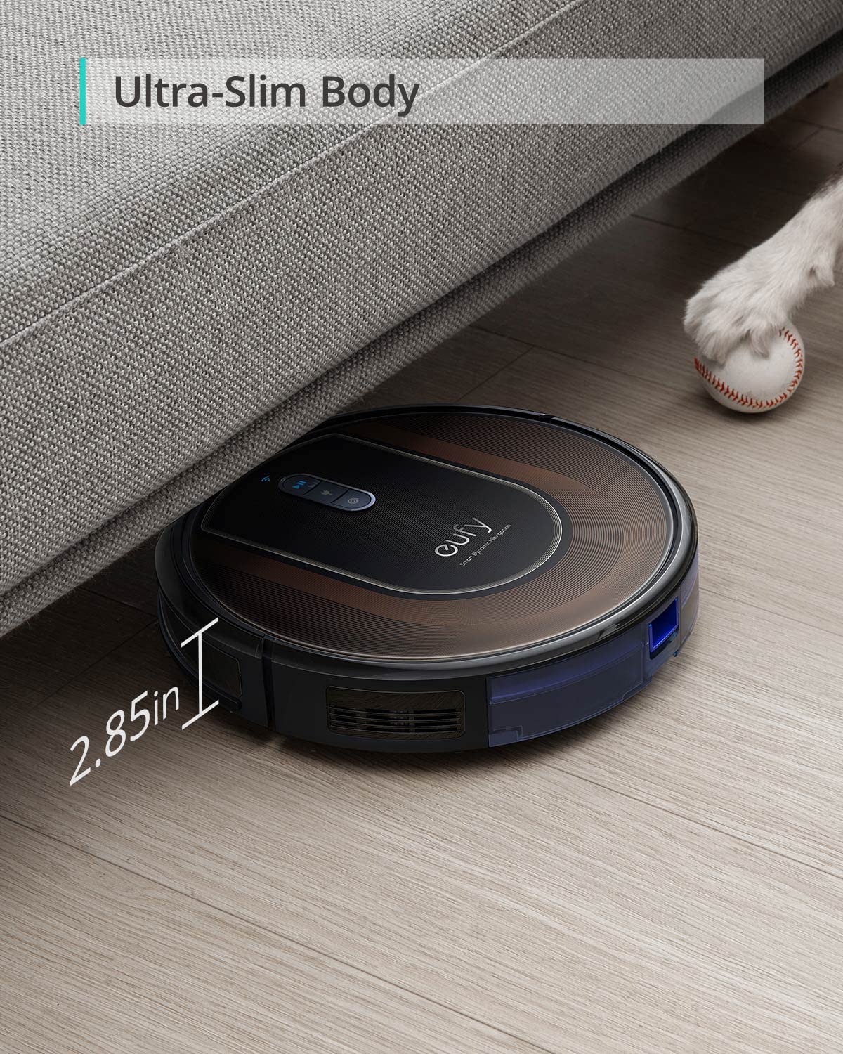 eufy by Anker, RoboVac G30 Hybrid, Robot Vacuum with Dynamic Navigation 2.0, 2-in-1 Vacuum and Mop, 2000 Pa Suction, Wi-Fi, Boundary Strips, Ideal for Pet Owners