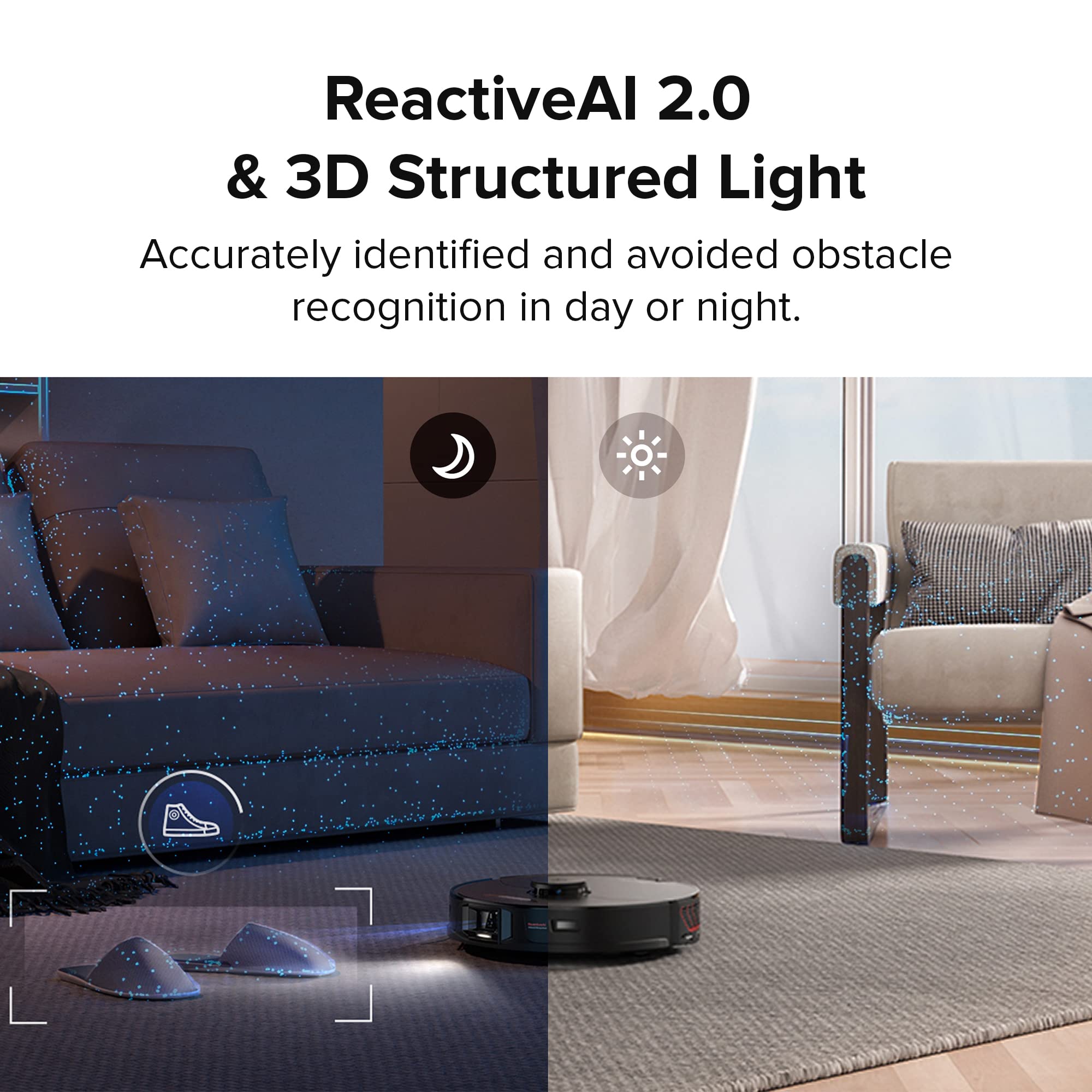 roborock S7 MaxV Robot Vacuum and Sonic Mop, 5100Pa Suction, 3D Structured Light Obstacle Avoidance, Auto Lifting Mop, Ultrasonic Carpet Detection, Compatible with Alexa, Perfect for Pet Hair