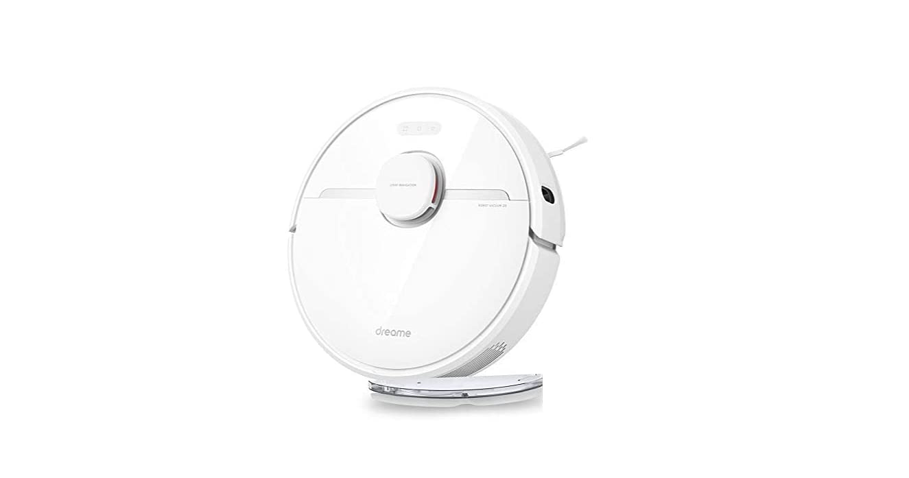 Dreametech D9 Robot Vacuum and Mop Combo, 2 in 1 Vacuum Cleaner with Lidar Navigation, 3000Pa Strong Suction Power, 150min Runtime, Compatible with Alexa, Smart Mapping for Carpet, Hard Floor
