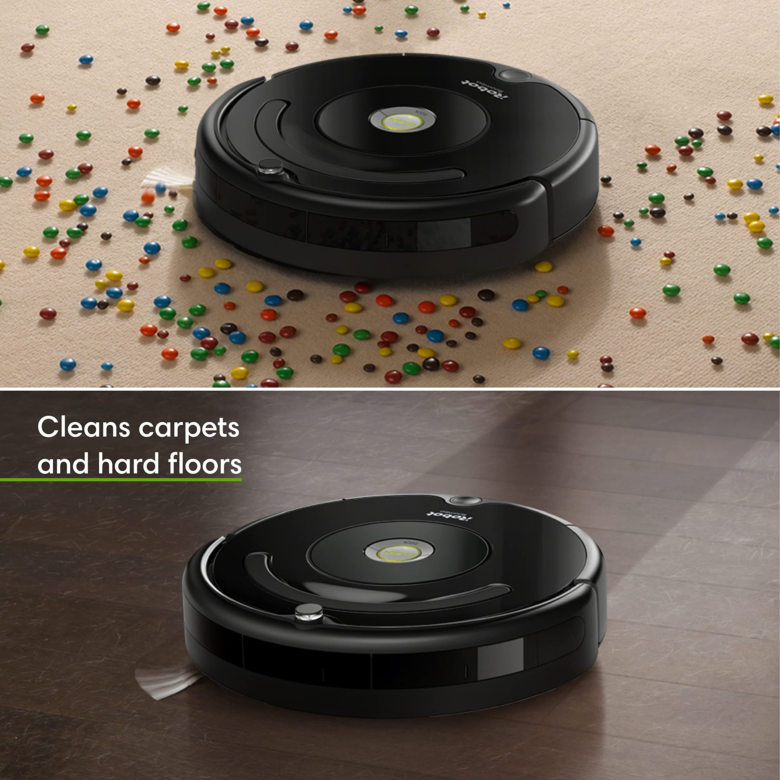 iRobot Roomba 675 Robot Vacuum-Wi-Fi Connectivity, Works with Alexa, Good for Pet Hair, Carpets, Hard Floors, Self-Charging