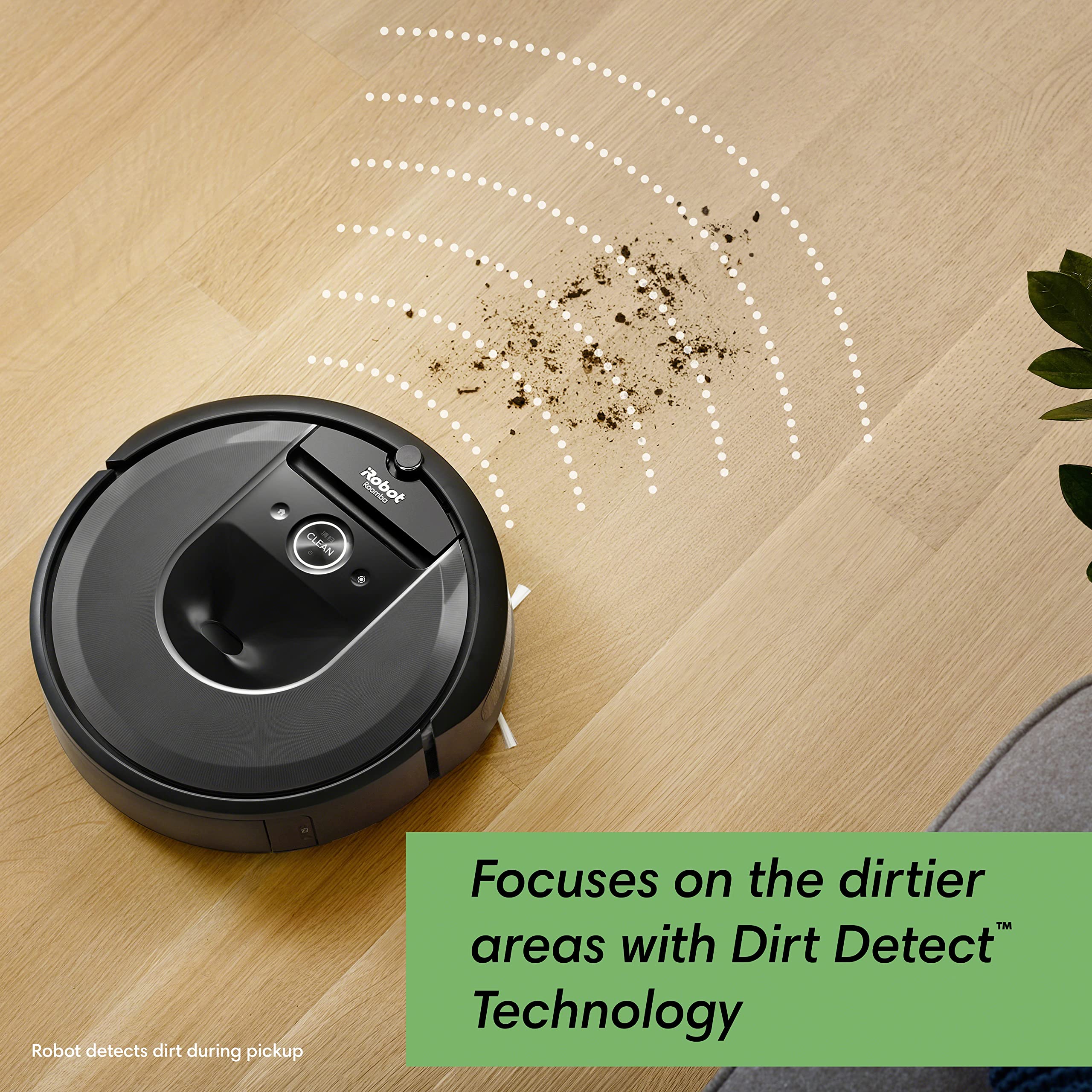 iRobot Roomba i7 (7150) Robot Vacuum- Wi-Fi Connected, Smart Mapping, Works with Alexa, Ideal for Pet Hair, Works With Clean Base, Black