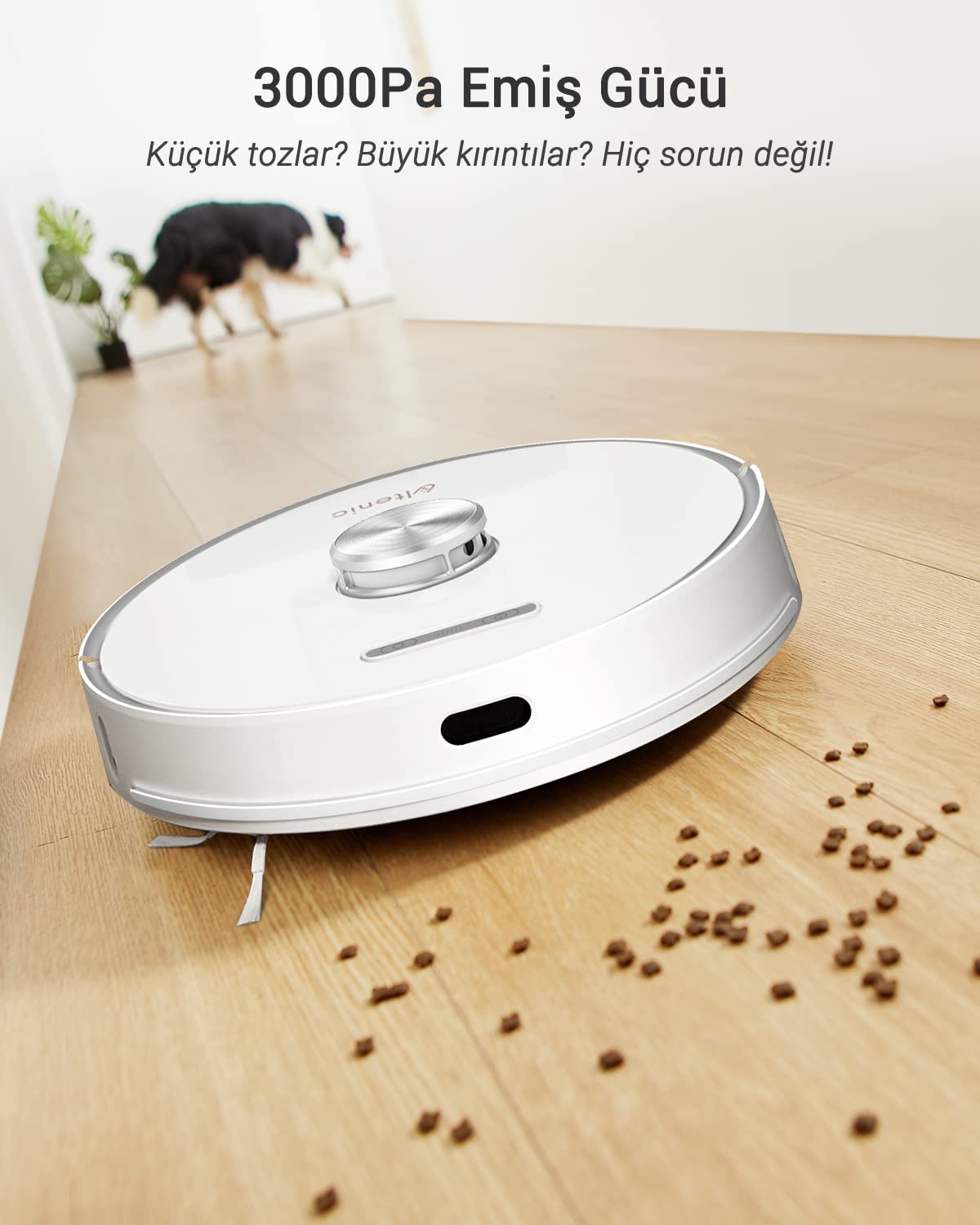 Ultenic T10 Robot Vacuum Self Emptying, Robot Vacuum and Mop Combo, 60-Day Capacity, LiDAR Navigation, 3000Pa Strong Suction, APP & Remote & Alexa Control, Ideal for Pet Hair, Hard Floor and Carpet