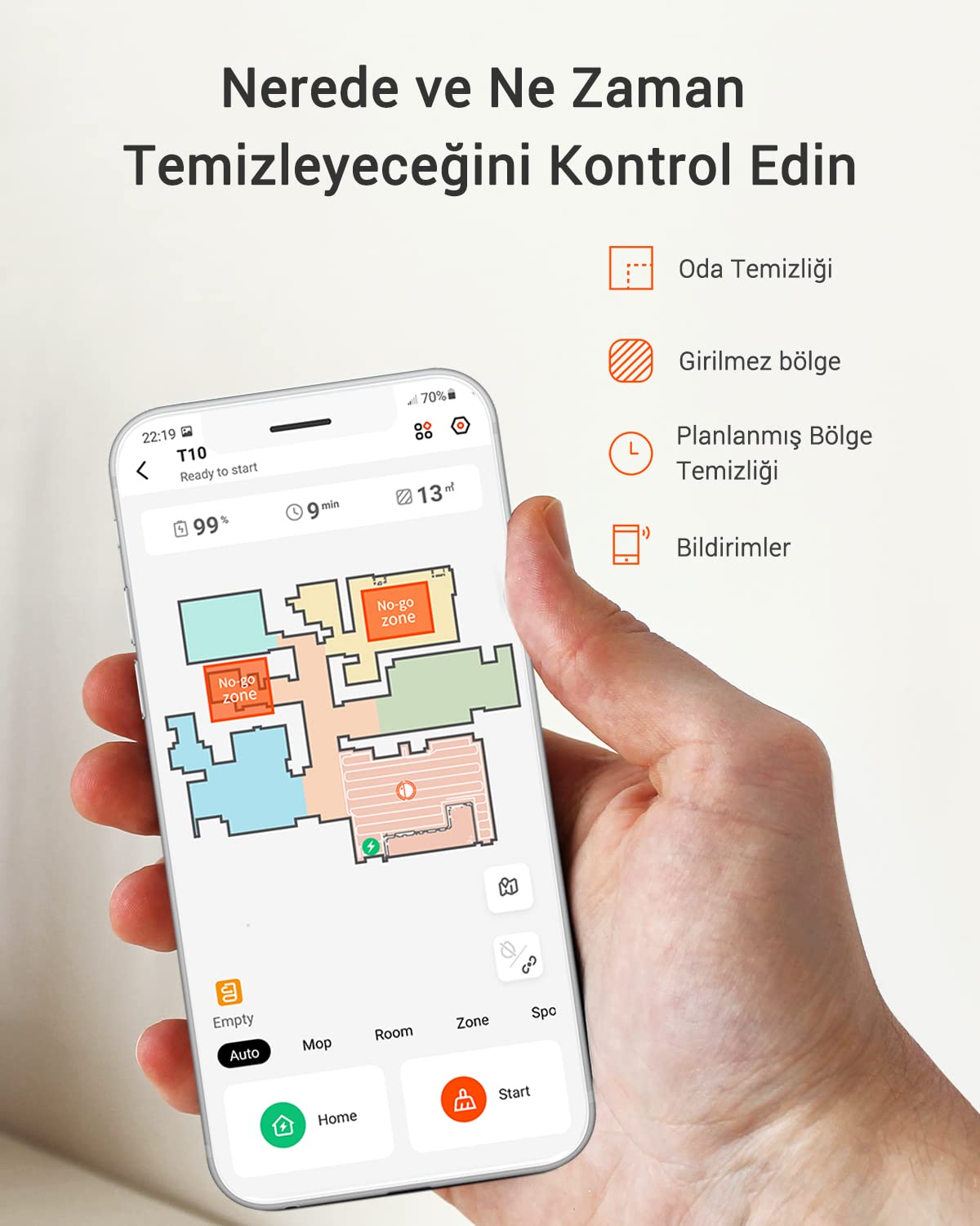 Ultenic T10 Robot Vacuum Self Emptying, Robot Vacuum and Mop Combo, 60-Day Capacity, LiDAR Navigation, 3000Pa Strong Suction, APP & Remote & Alexa Control, Ideal for Pet Hair, Hard Floor and Carpet