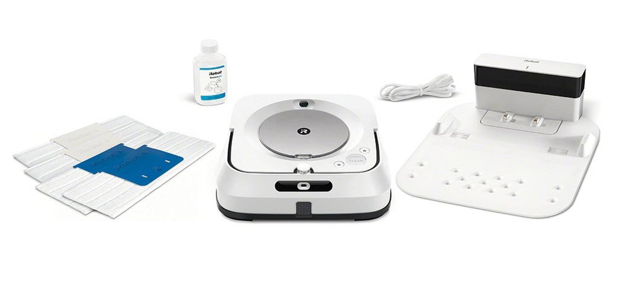 iRobot Braava Jet m6 (6110) Ultimate Robot Mop- Wi-Fi Connected, Precision Jet Spray, Smart Mapping, Works with Alexa, Ideal for Multiple Rooms, Recharges and Resumes (+7 Extra Dry Sweeping Pads)