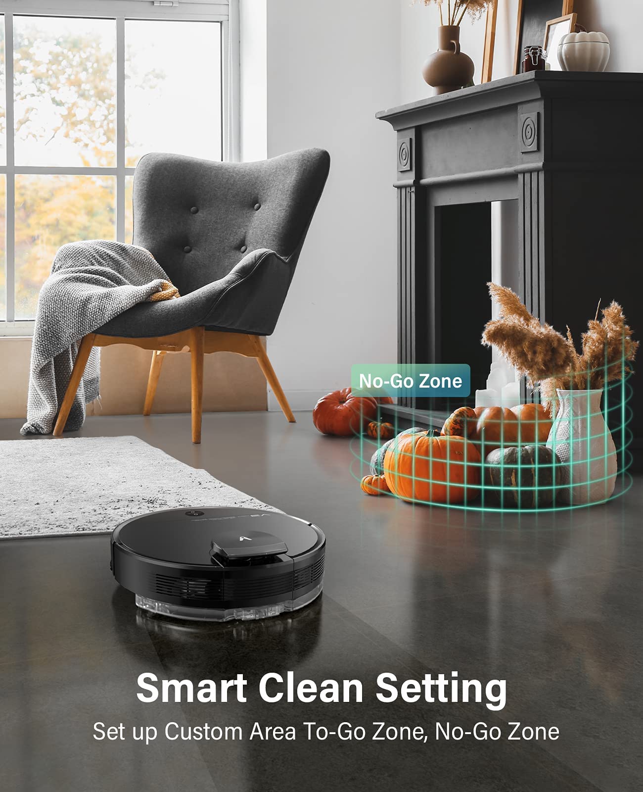 VIOMI V3 Max Robot Vacuum and Mop Combo with Smart Mapping Technology, 2700Pa Robot Vacuum Cleaner Work 300mins with Alexa/Google, Lidar Navigation Robotic Vacuums Cleaner for Pet Hair, Carpets,Floor