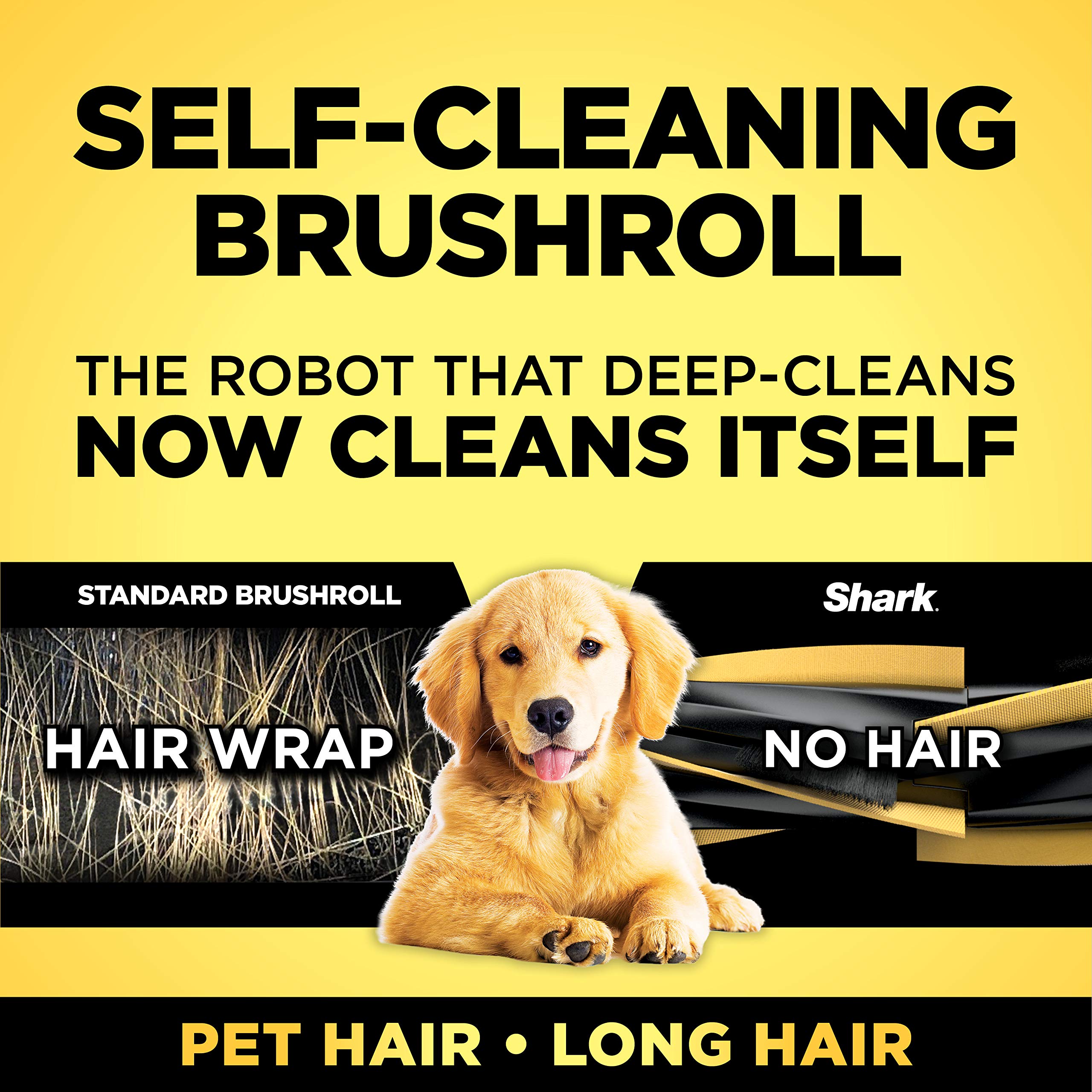 Shark AV993 IQ Robot Vacuum, Self Cleaning Brushroll, Advanced Navigation, Perfect for Pet Hair, Compatible with Alexa, Wi Fi , Black