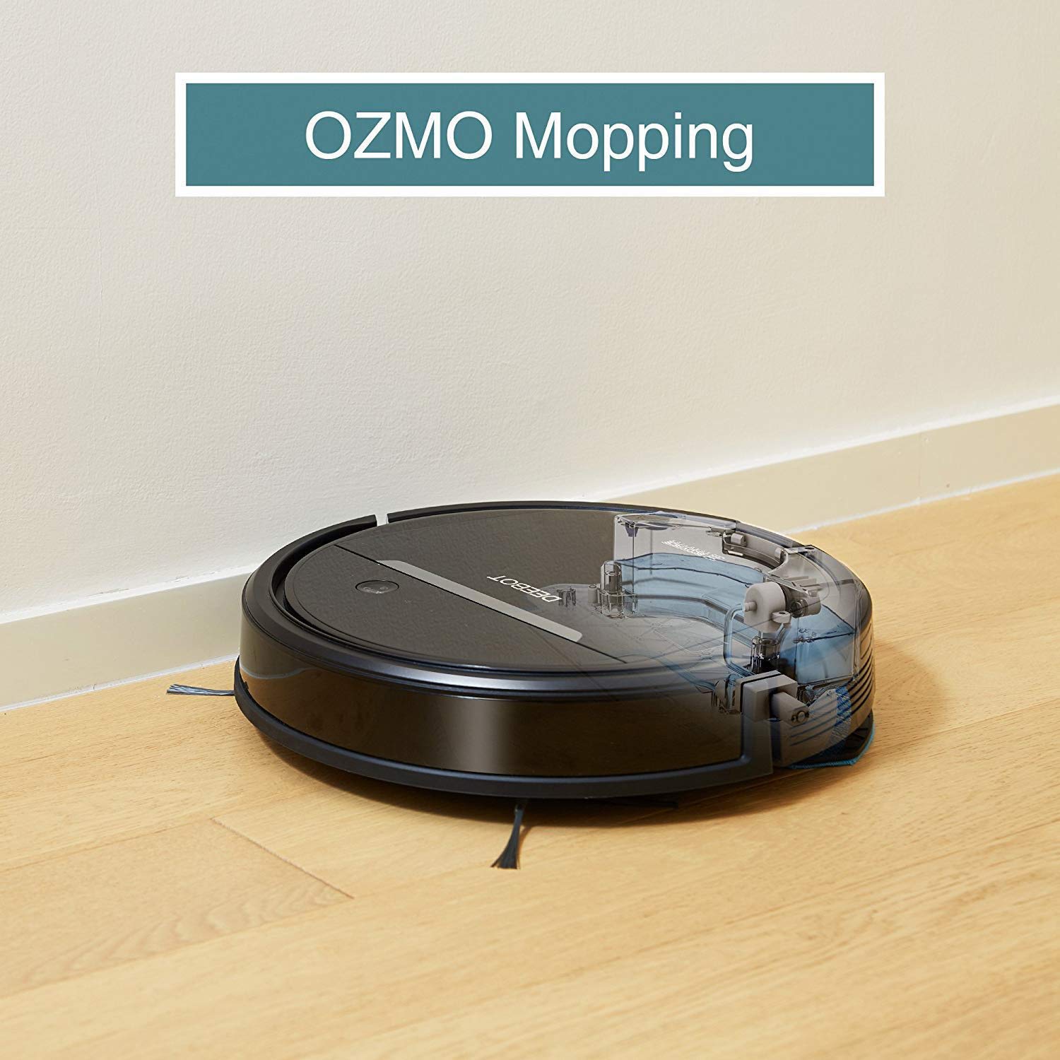 ECOVACS OZMO 601 Self-Charging Robot Mop & Vacuum w/Smart Phone App Controls, Auto-Clean Mode, 2 Specialized Cleaning Modes, Digital Mop for Pet Hair, Dirt, Dried Liquids & Hard Floors