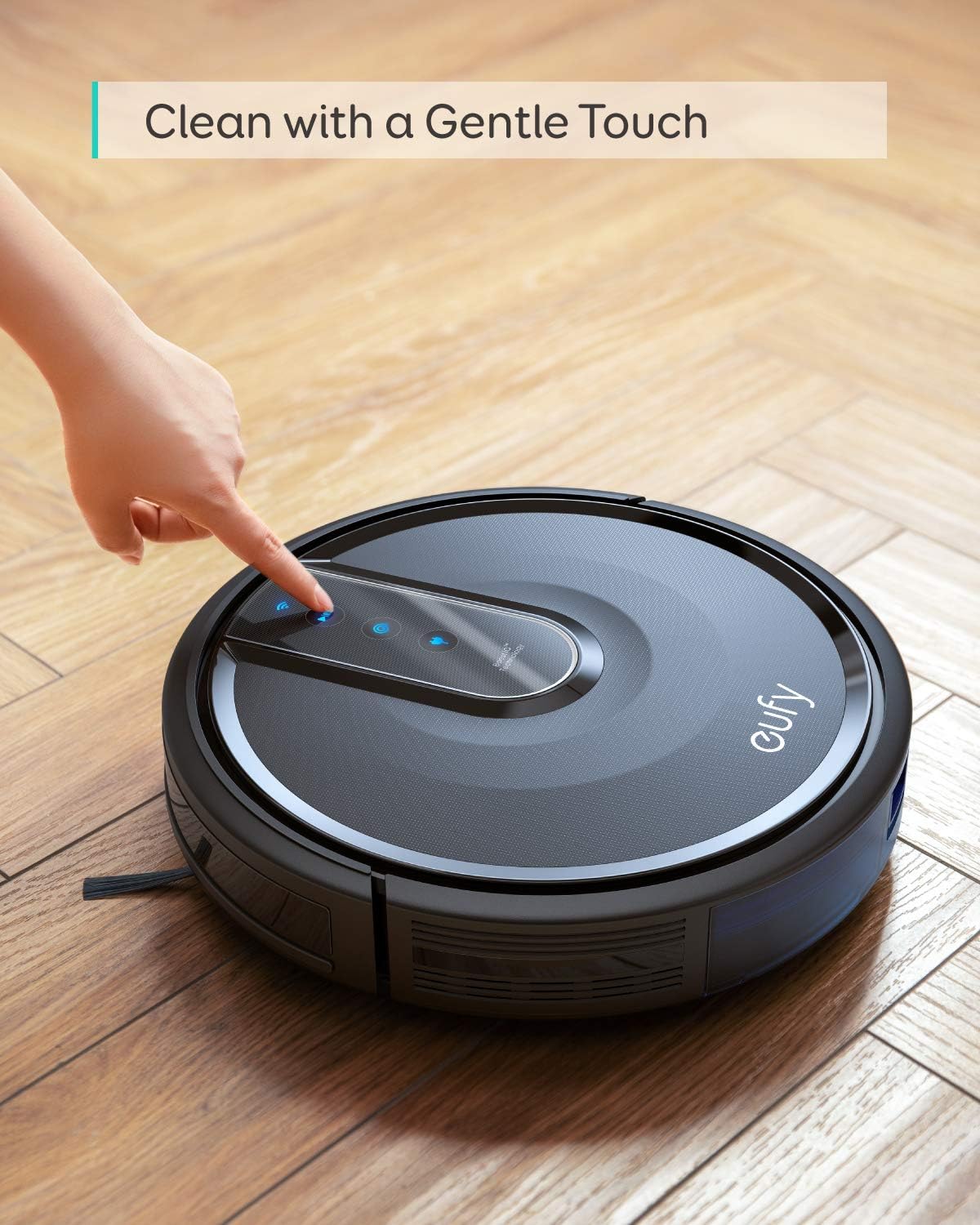eufy by Anker, BoostIQ RoboVac 35C, Robot Vacuum Cleaner, Wi-Fi, Upgraded, Super-Thin, 1500Pa Strong Suction, Touch-Control Panel, 6ft Boundary Strips, Quiet, Cleans Hard Floors to Medium-Pile Carpets