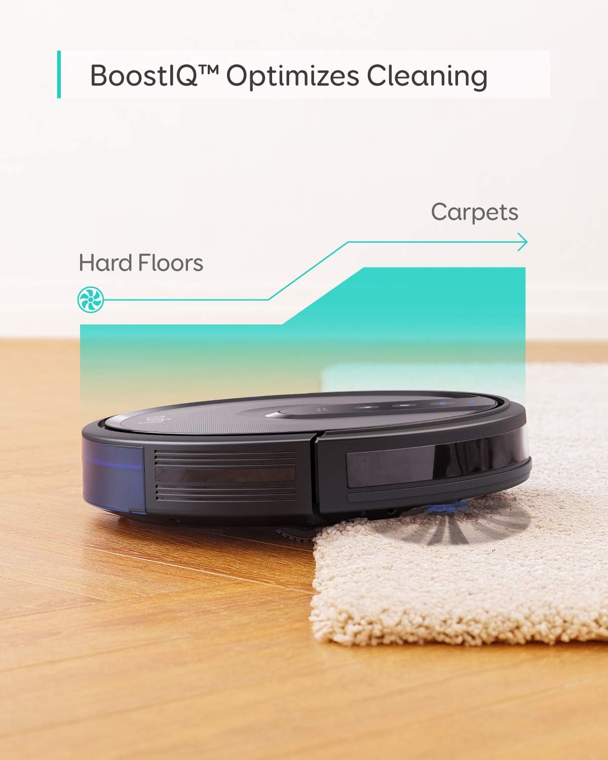 eufy by Anker, BoostIQ RoboVac 35C, Robot Vacuum Cleaner, Wi-Fi, Upgraded, Super-Thin, 1500Pa Strong Suction, Touch-Control Panel, 6ft Boundary Strips, Quiet, Cleans Hard Floors to Medium-Pile Carpets