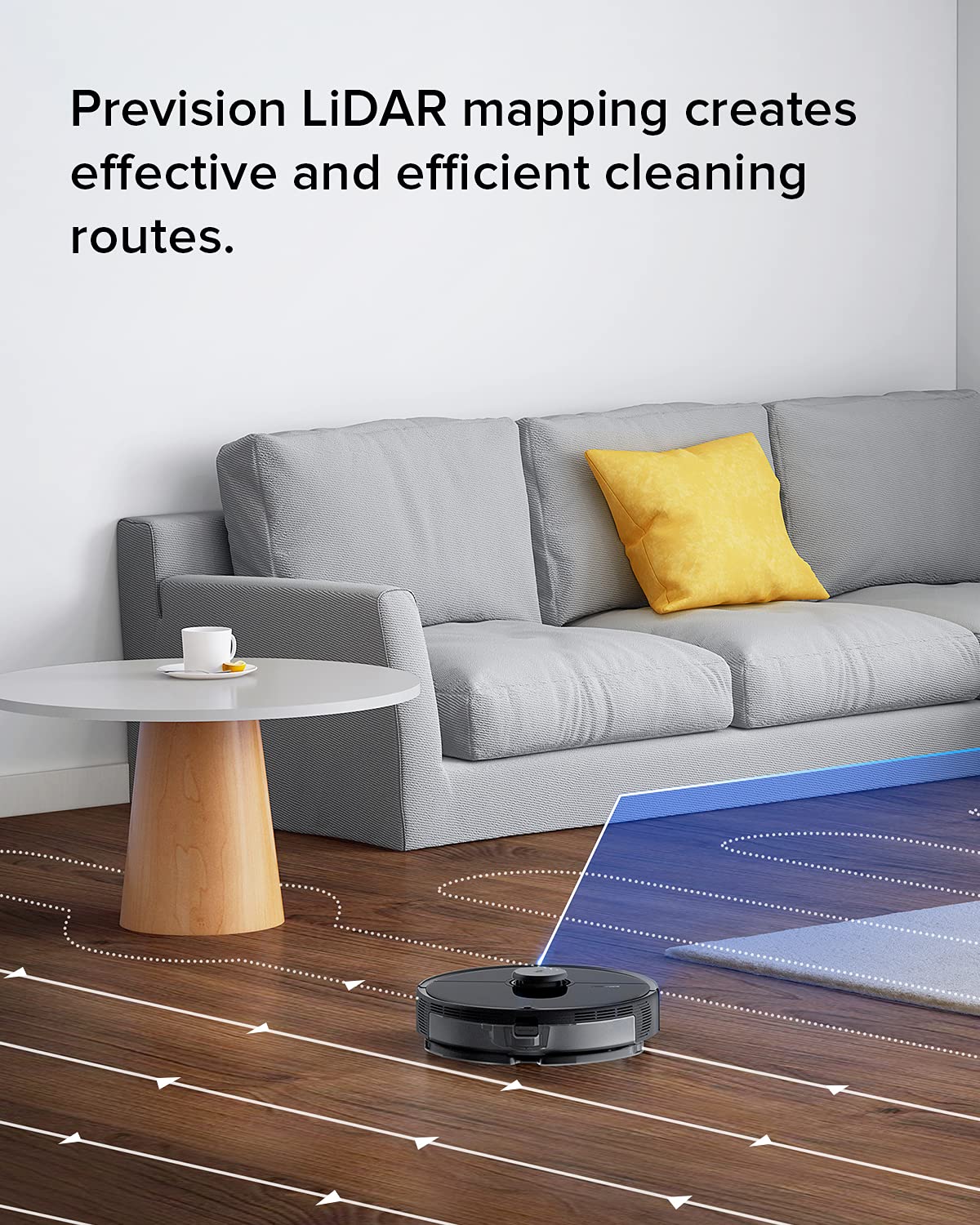 roborock S5 MAX Robot Vacuum and Mop Cleaner, Self-Charging Robotic Vacuum, Lidar Navigation, Selective Room Cleaning, No-mop Zones, 2000Pa Powerful Suction, 180mins Runtime, Works with Alexa