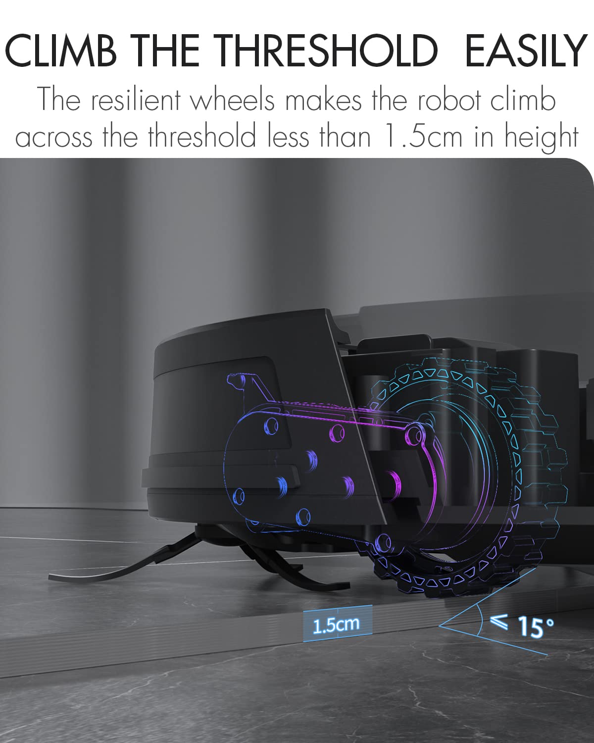 Liectroux C30B Robot Vacuum Cleaner, Smart Dynamic Navigation, Super Smart Partition, with Memory, WiFi App Control, 5000Pa Strong Suction, Smart Wet Mopping, Works with Alexa and Google Assistant