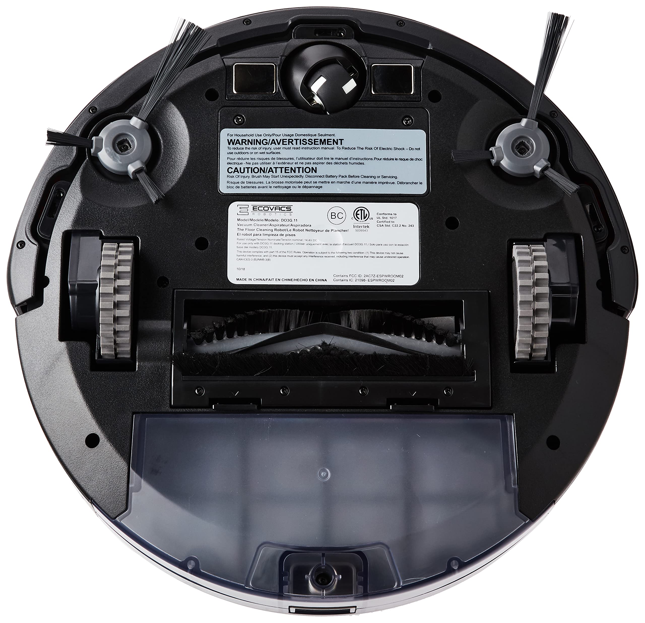 ECOVACS DEEBOT 601 Robotic Vacuum Cleaner with App Control, for Carpet & Optimized for Hard Floor, Max Mode, Quiet, Scheduling, Auto-Charging, Pet Friendly, Works with Amazon Alexa & Google Assistant