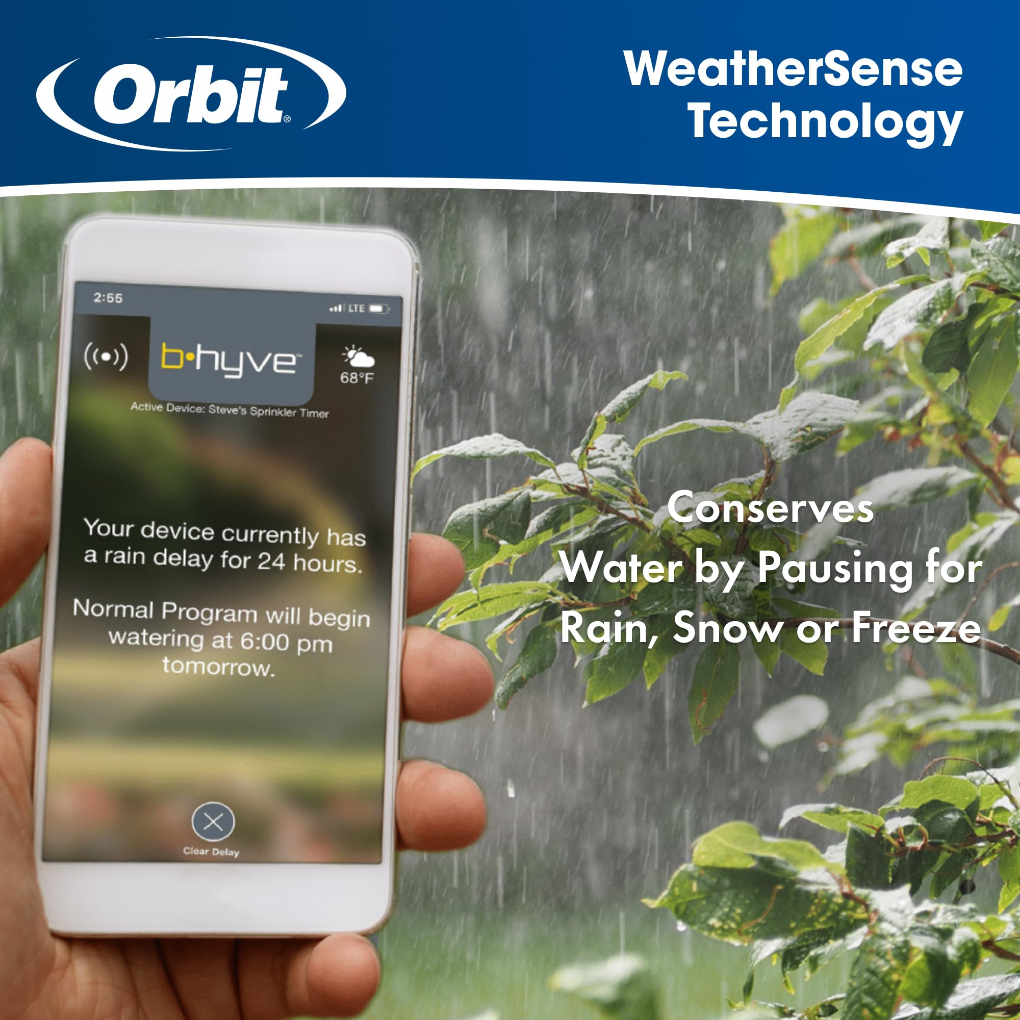 Orbit 57985 B-hyve XR Smart 8-Zone Indoor/Outdoor Sprinkler Controller, Compatible with Alexa