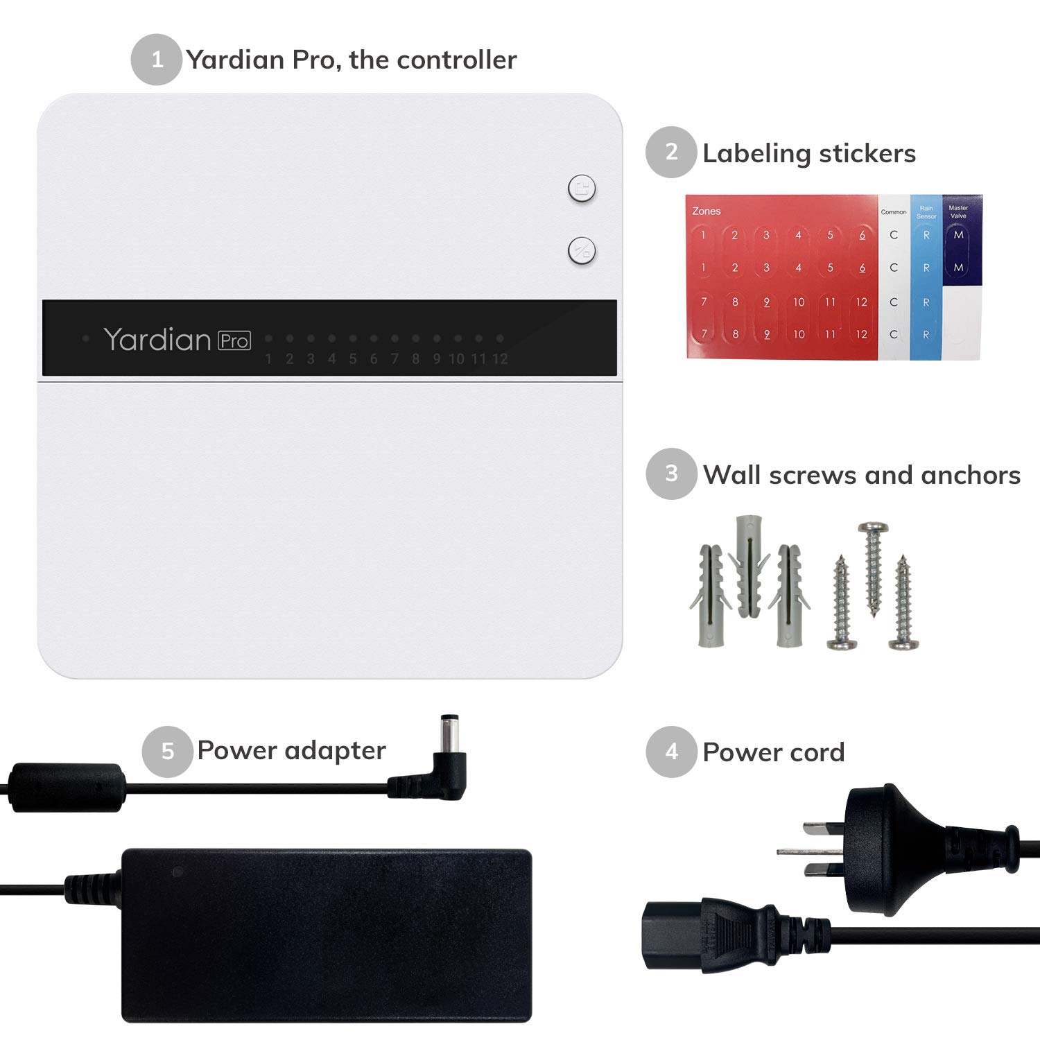 Aeon Matrix Yardian Pro Smart Sprinkler Controller with Instant Button Control, 8 Zone, Compatible with Amazon Alexa, Apple HomeKit, Google Home, Google Assistant, IFTTT