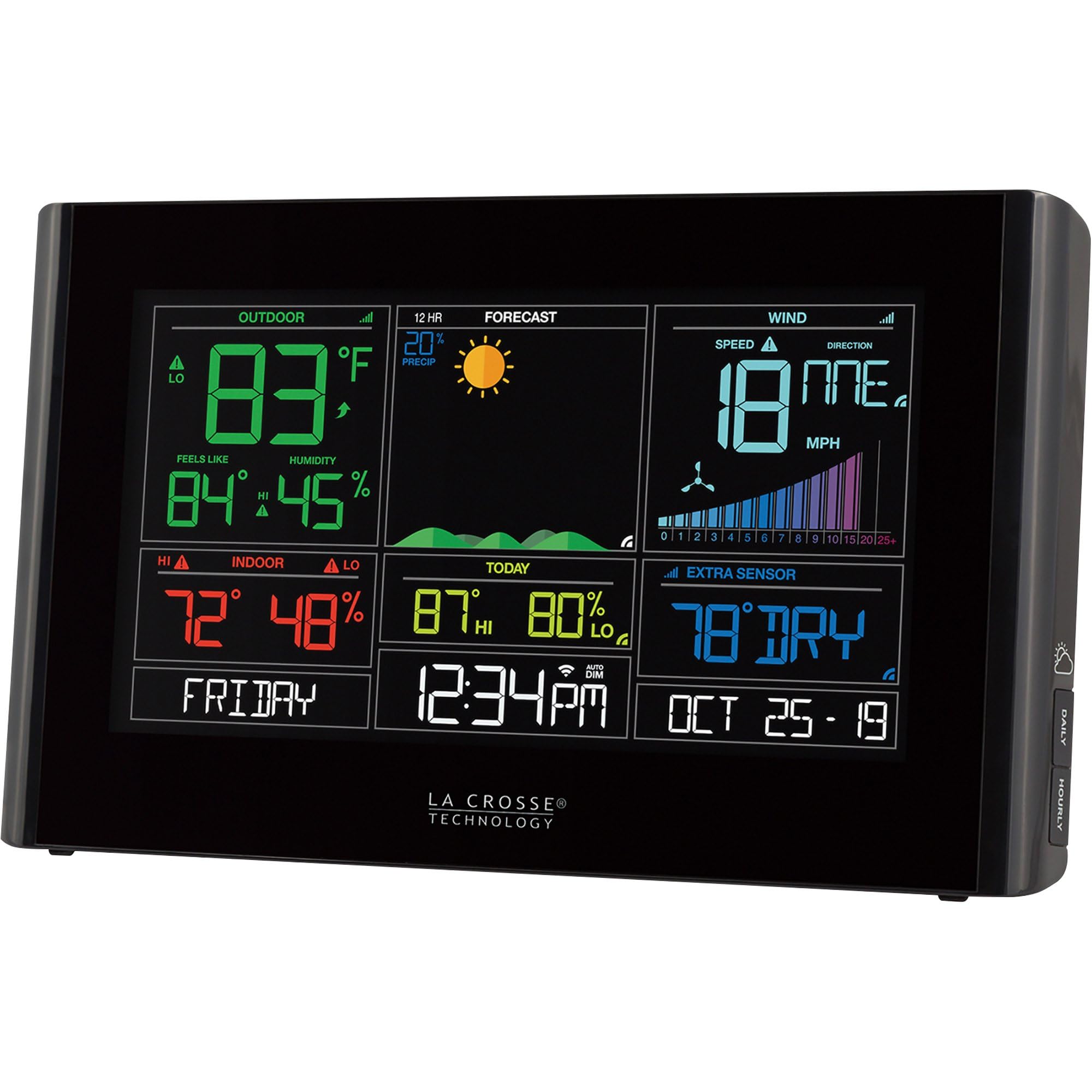 La Crosse Technology S82950-INT WiFi Professional Weather Station, Black