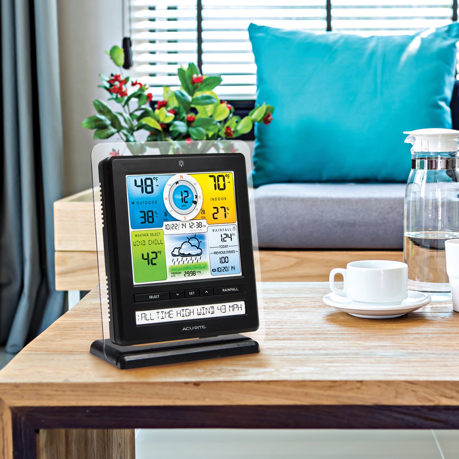 AcuRite 02032 Pro Weather Station with PC Connect, 5-in-1 Weather Sensor and My AcuRite Remote Monitoring App