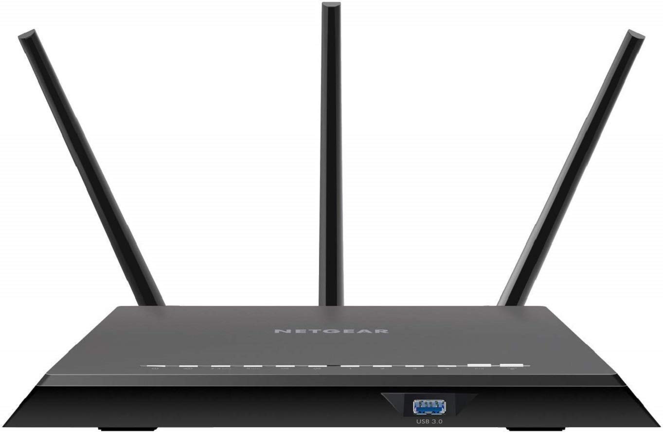 NETGEAR Nighthawk Smart Wi-Fi Router (R7000) - AC1900 Wireless Speed (Up to 1900 Mbps) | Up to 1800 Sq Ft Coverage & 30 Devices | 4 x 1G Ethernet and 2 USB ports | Armor Security