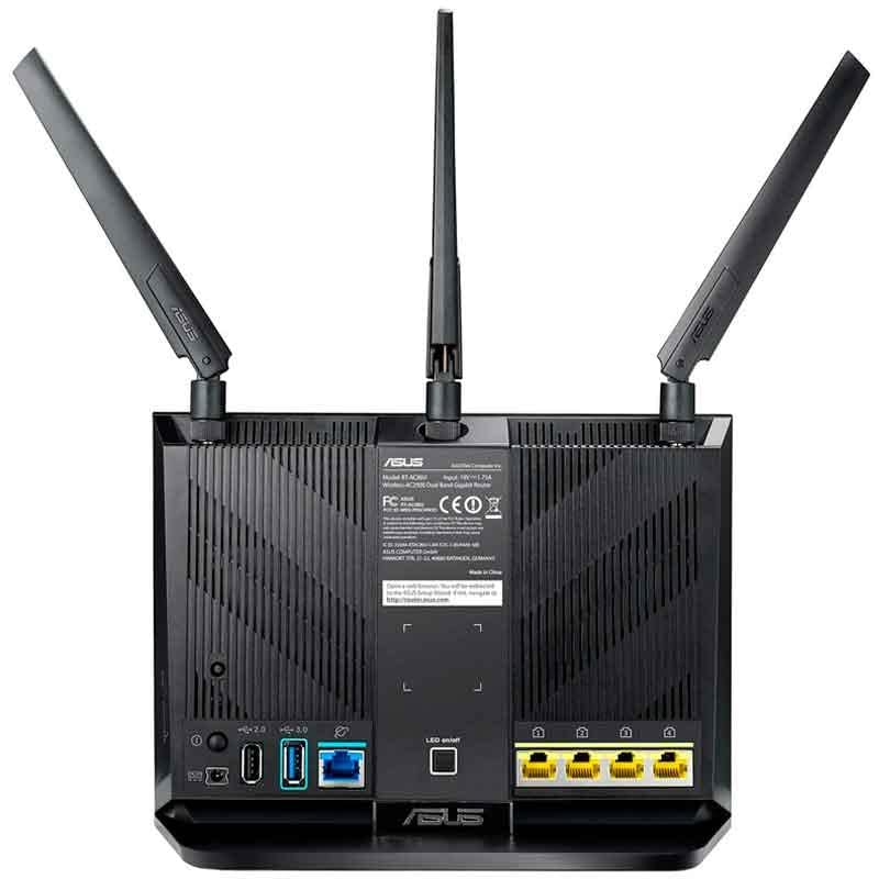 ASUS AC2900 WiFi Gaming Router (RT-AC86U) - Dual Band Gigabit Wireless Internet Router, WTFast Game Accelerator, Streaming, AiMesh Compatible, Included Lifetime Internet Security, Adaptive QoS