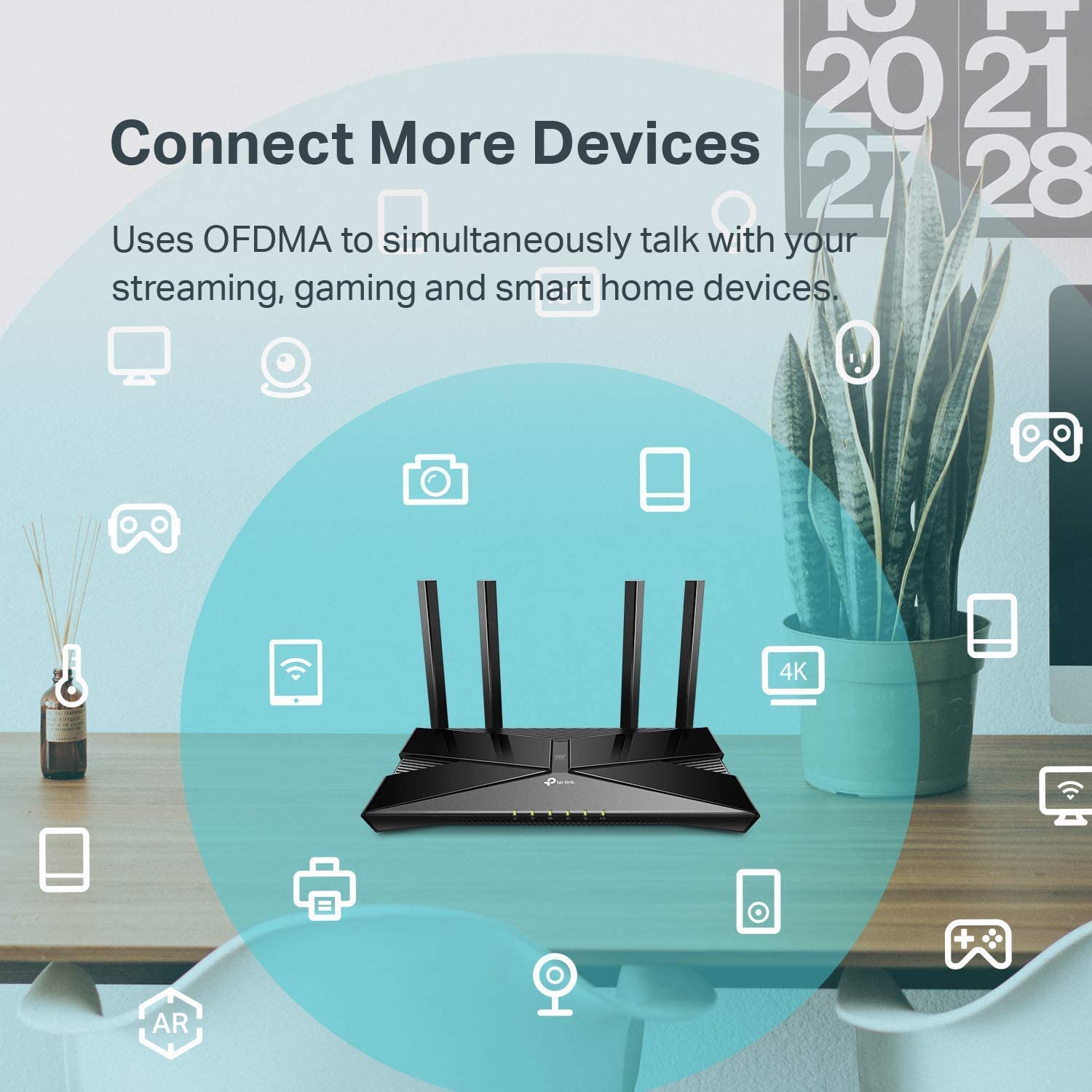 TP-Link AX1500 Smart WiFi 6 Router (Archer AX10) – 802.11ax Router, 4 Gigabit LAN Ports, Dual Band AX Router,Beamforming,OFDMA, MU-MIMO, Parental Controls, Works with Alexa
