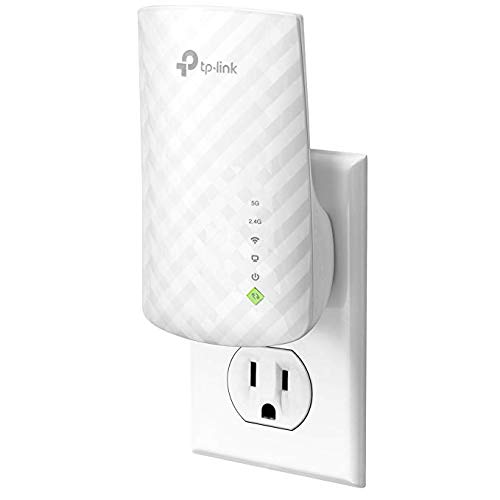 TP-Link AC750 WiFi Extender (RE220), Covers Up to 1200 Sq.ft and 20 Devices, Up to 750Mbps Dual Band WiFi Range Extender, WiFi Booster to Extend Range of WiFi Internet Connection