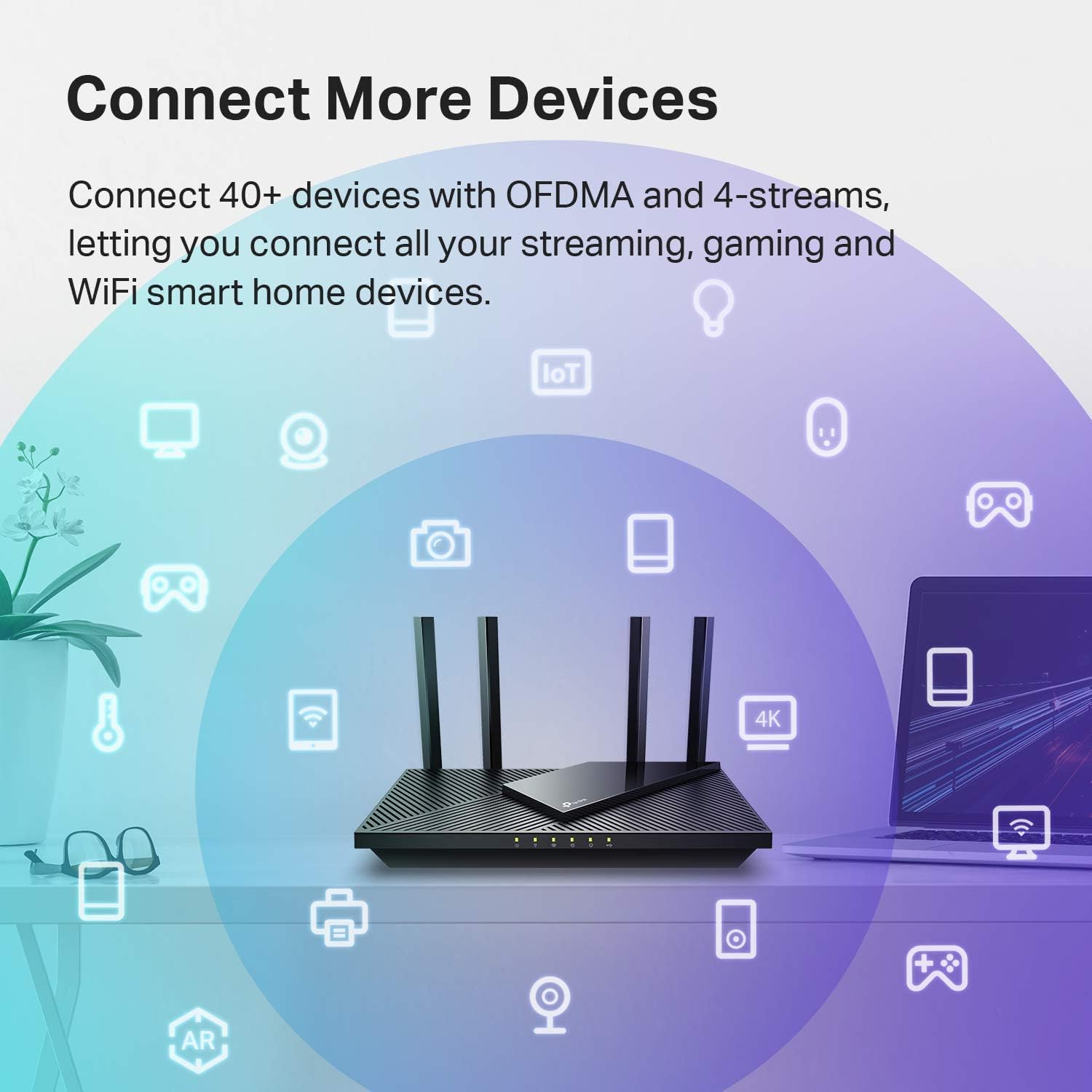 TP-Link AX1800 WiFi 6 Router (Archer AX21) β Dual Band Wireless Internet Router, Gigabit Router, USB port, Works with Alexa - A Certified for Humans Device