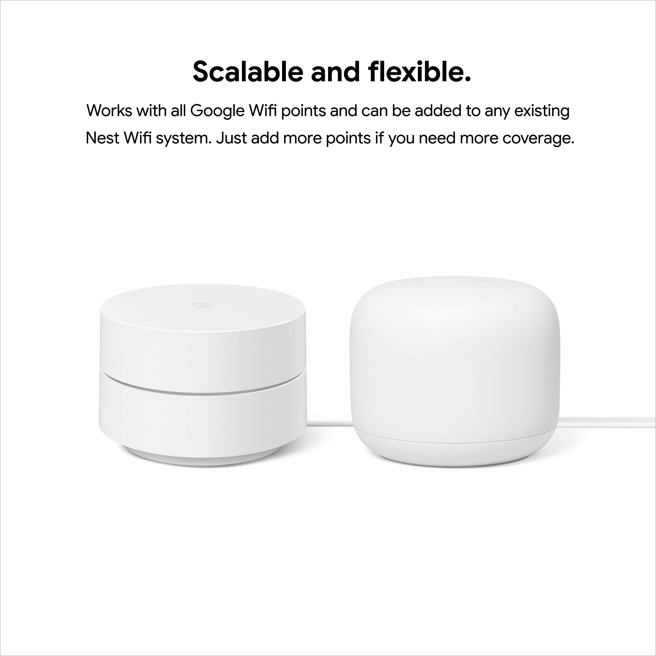 Google Wifi - AC1200 - Mesh WiFi System - Wifi Router - 4500 Sq Ft CoverageĀ - 3 pack