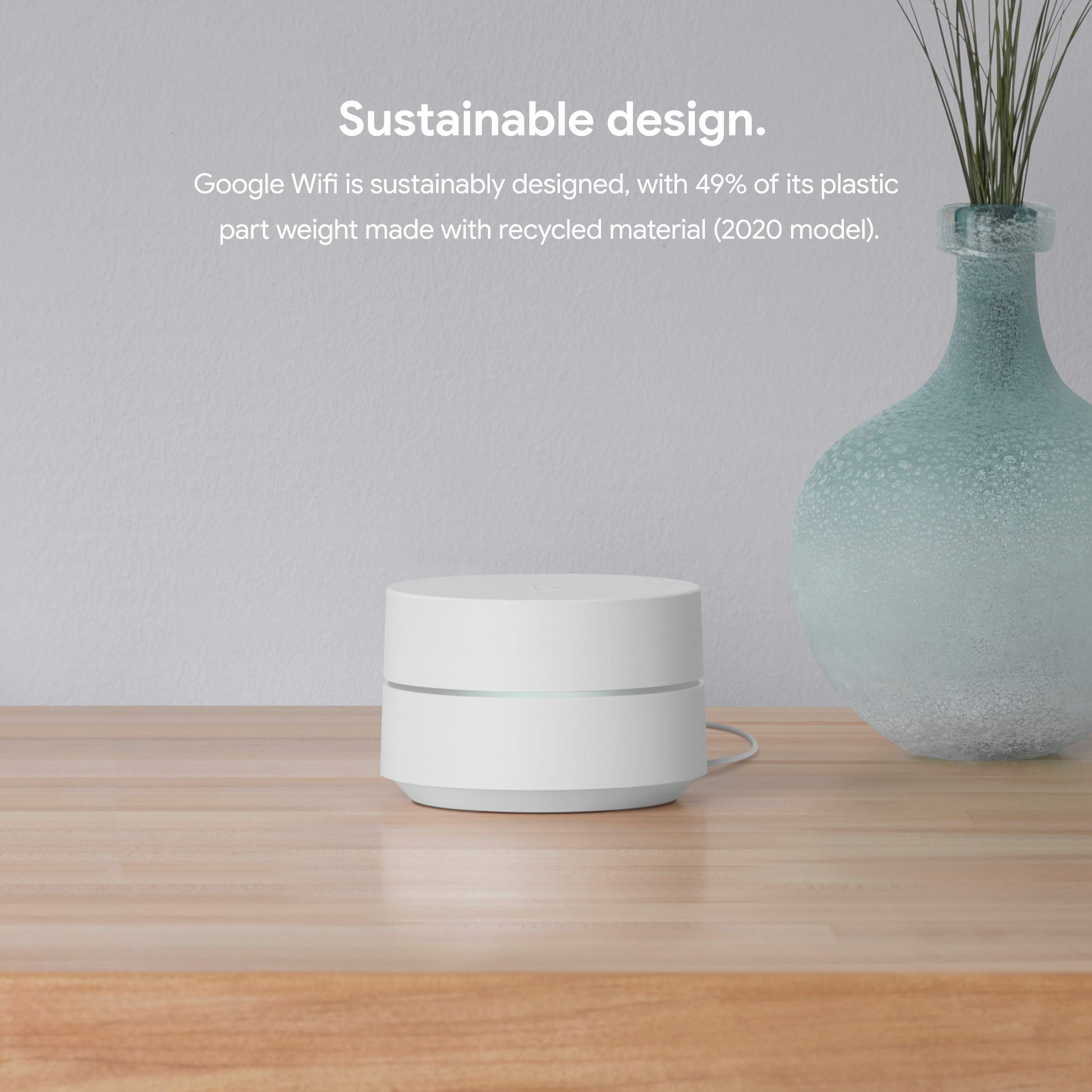 Google Wifi - AC1200 - Mesh WiFi System - Wifi Router - 4500 Sq Ft CoverageĀ - 3 pack