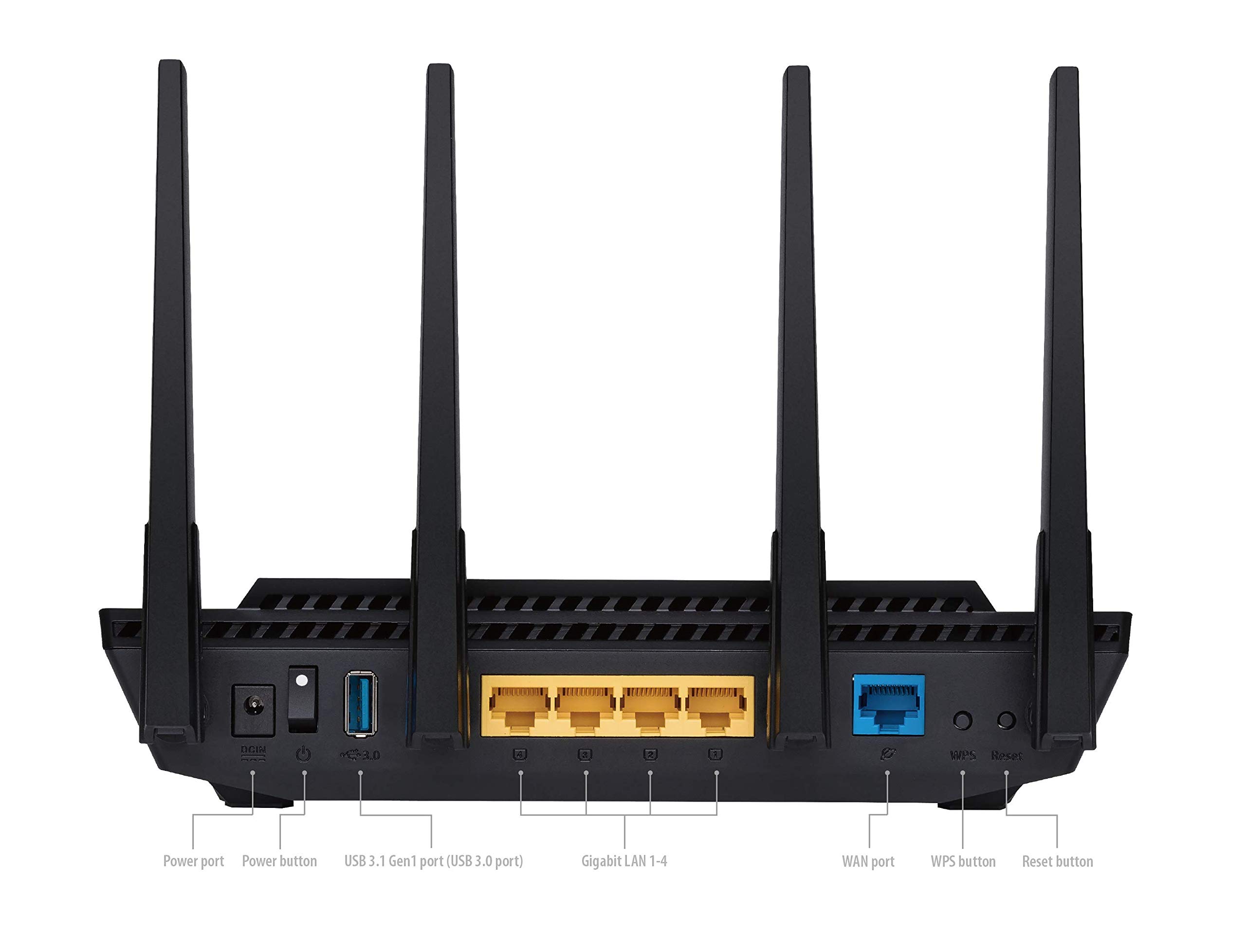 ASUS WiFi 6 Router (RT-AX3000) - Dual Band Gigabit Wireless Internet Router, Gaming & Streaming, AiMesh Compatible, Included Lifetime Internet Security, Parental Control, MU-MIMO, OFDMA